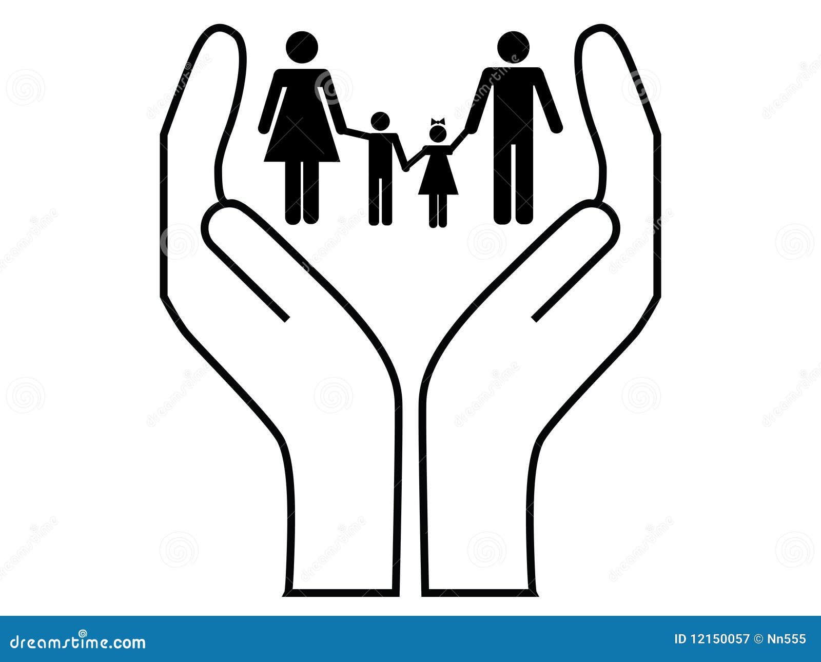 Vector Del Cuidado De La Familia Ilustración del Vector - Ilustración ...