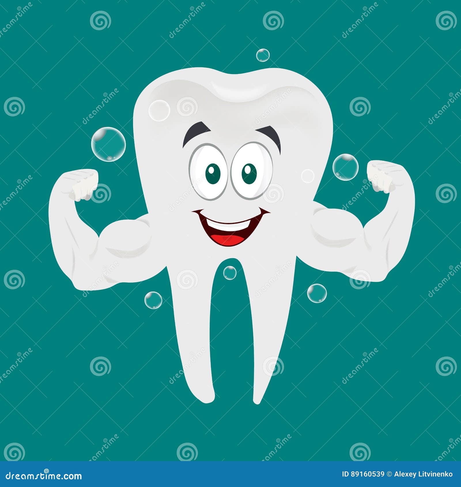 Vector Del Diente Fuerte Y Sano Ilustración del Vector - Ilustración de ...