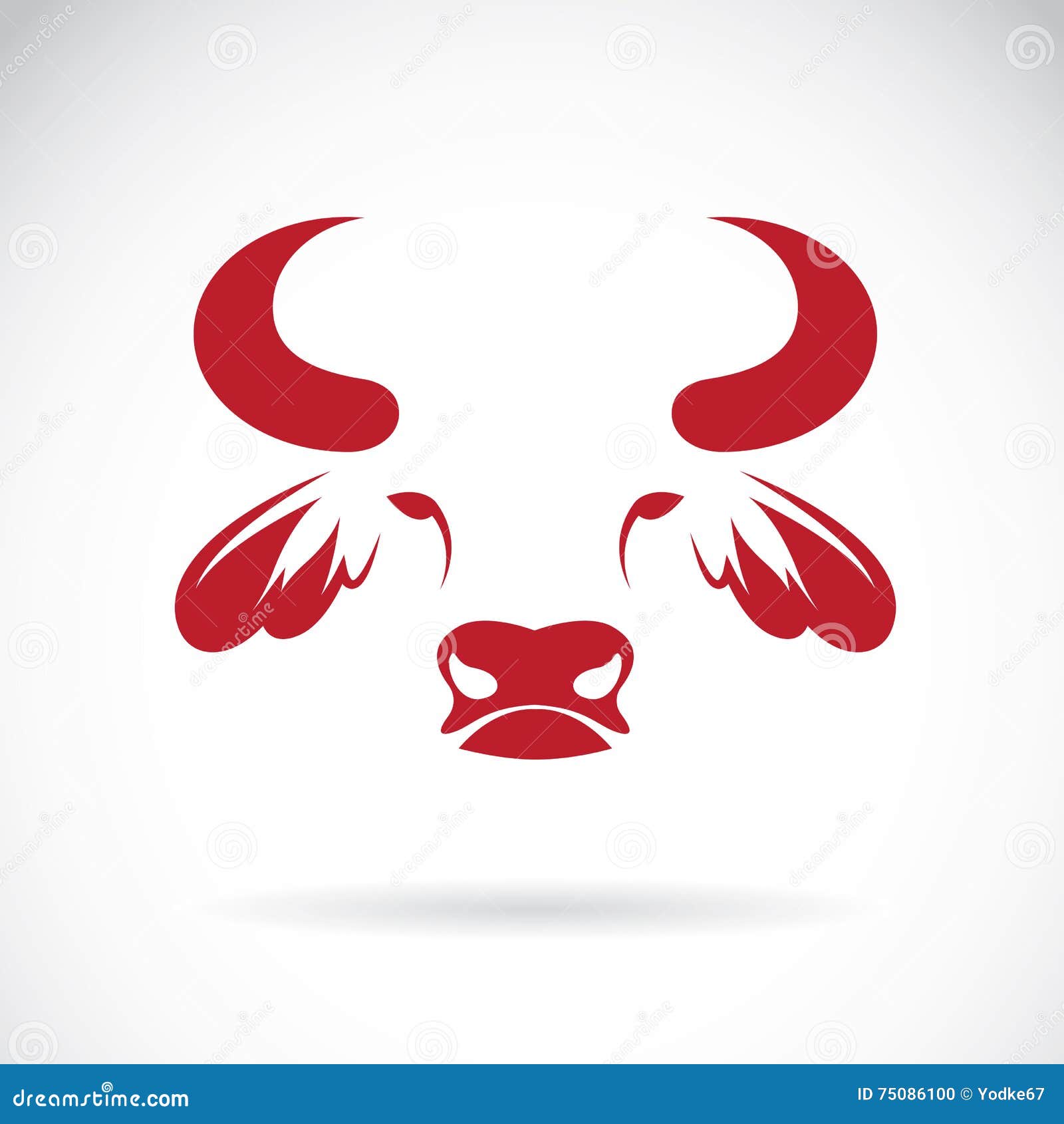 Vector Del Diseño De La Cara Del Toro Ilustración del Vector ...