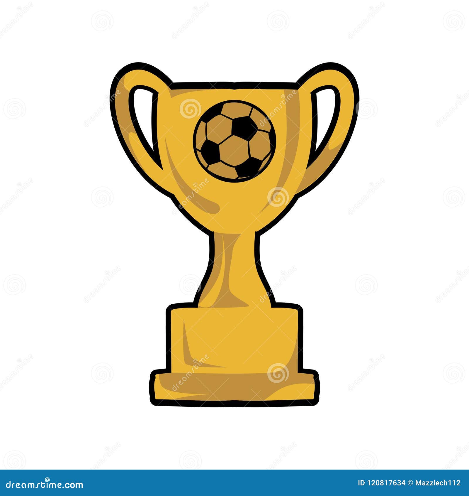 Vector Del Ejemplo Del Fútbol Del Trofeo Ilustración del Vector ...