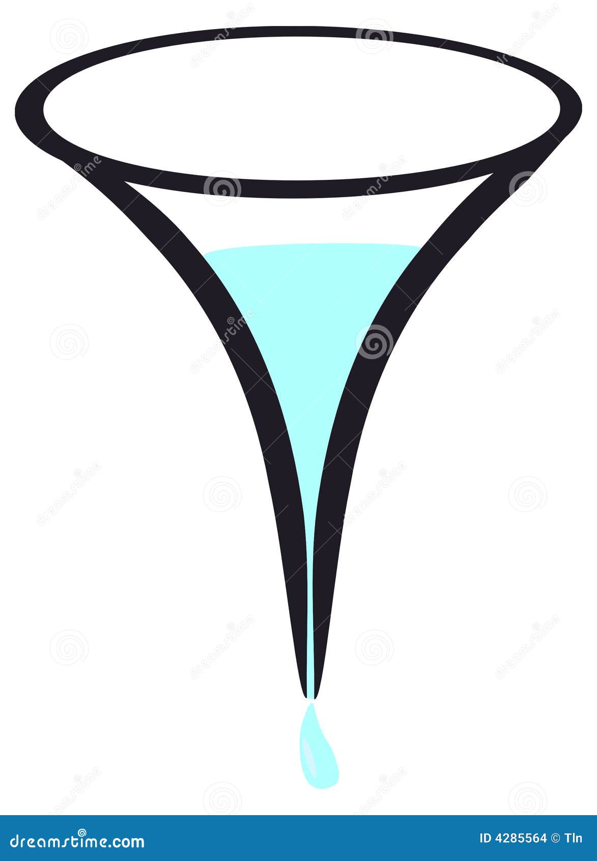 Vector Del Embudo Del Laboratorio Ilustración del Vector - Ilustración ...