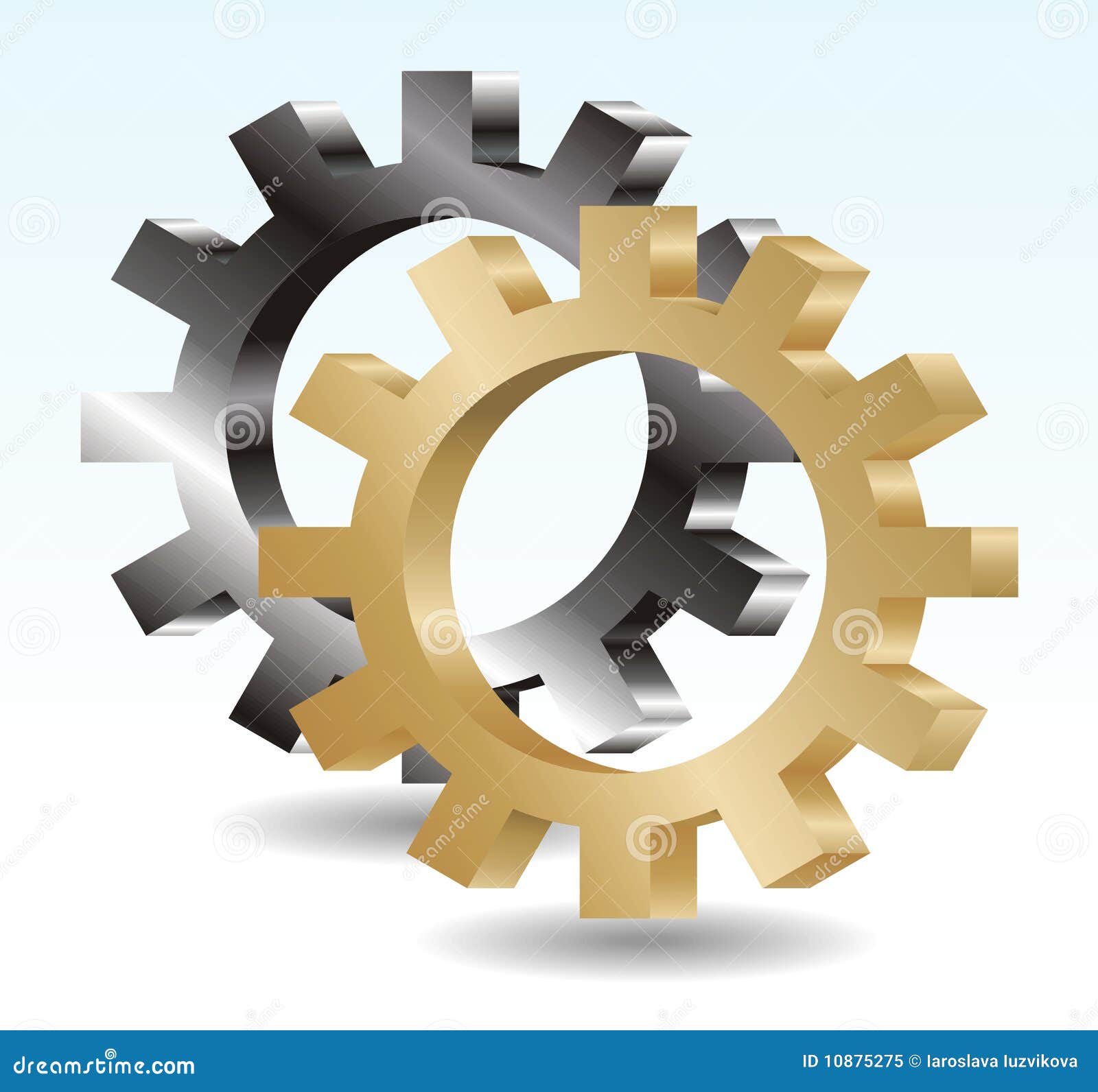 Vector del engranaje 3d ilustración del vector. Ilustración de marca ...