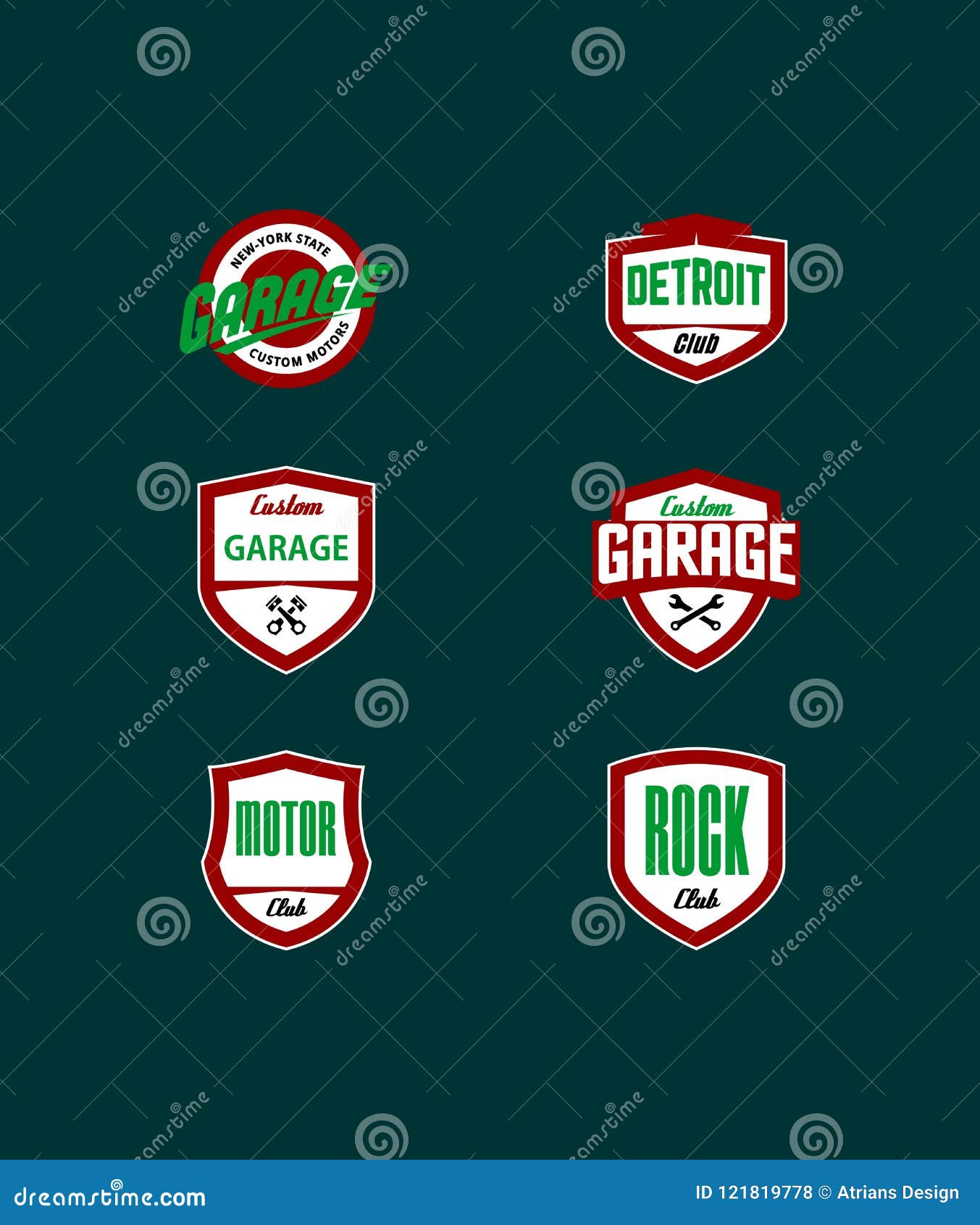 Vector Del Garaje Logo Collection, Coche Logo Collection Ilustración ...