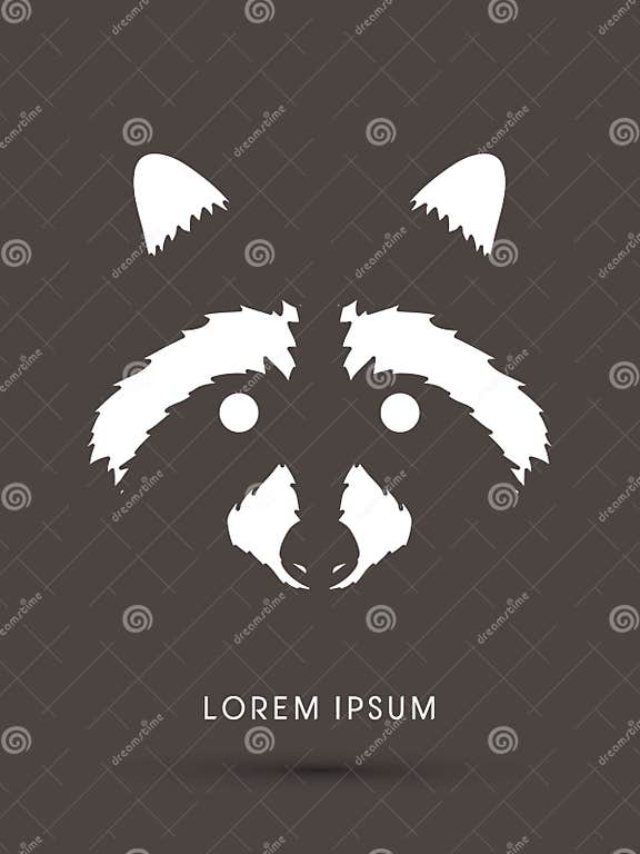 Vector Del Gráfico De La Cara Del Mapache Ilustración del Vector ...