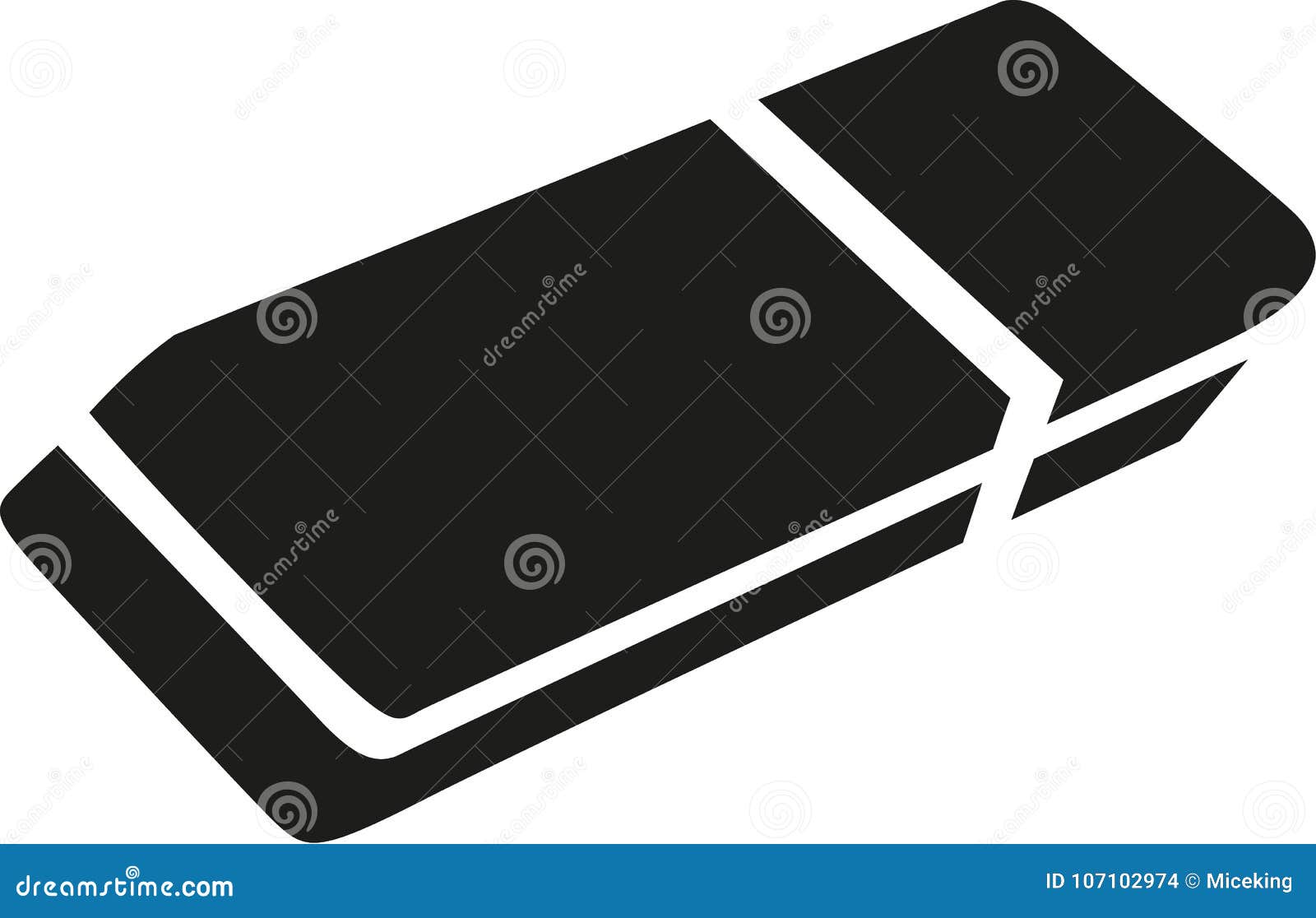 Vector Del Icono Del Borrador Ilustración del Vector - Ilustración de ...