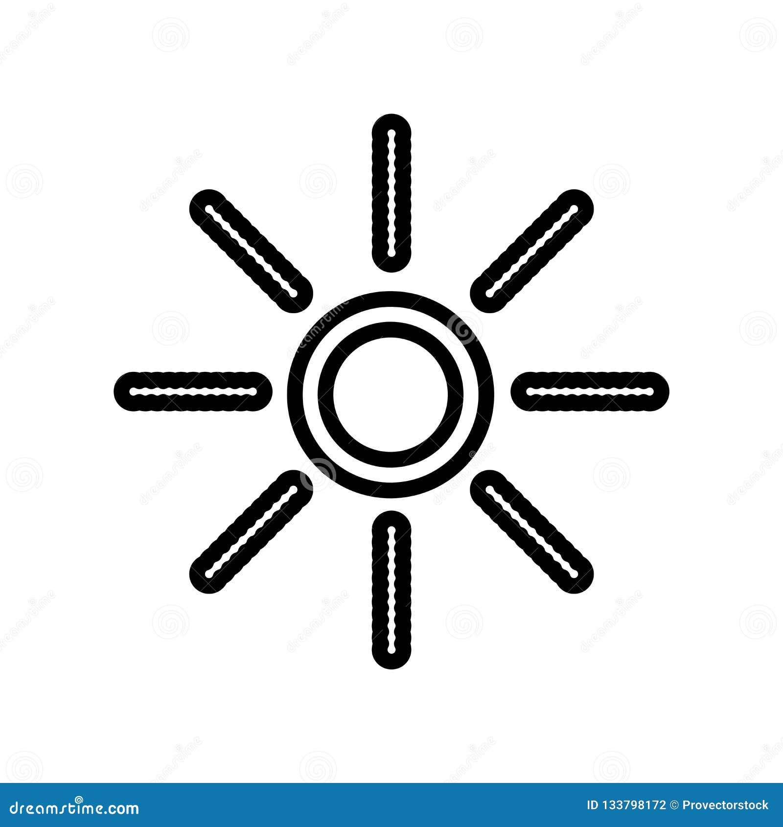 Vector Del Icono Del Brillo Aislado En El Fondo Blanco, Brillo ...