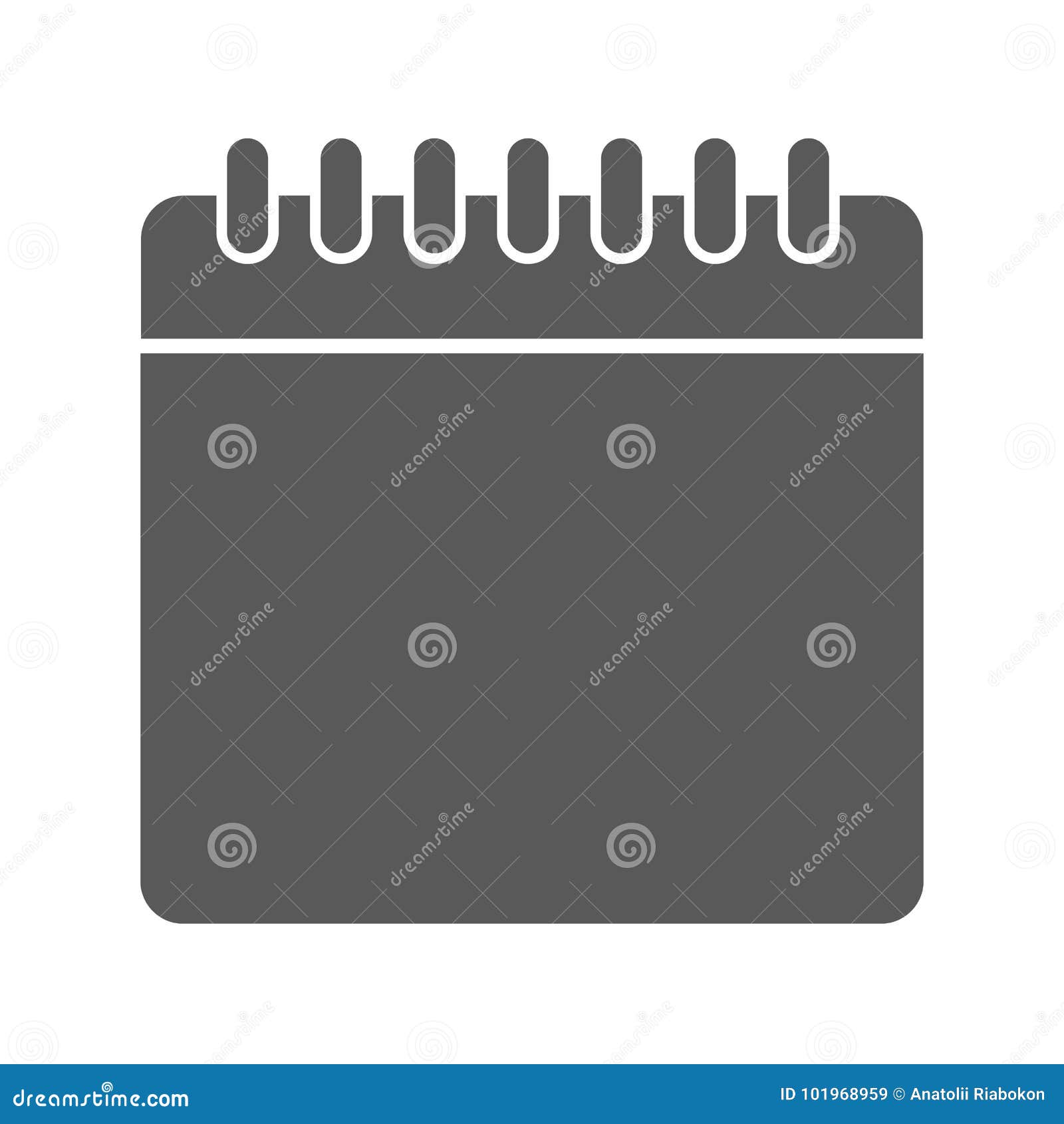 Vector Del Icono Del Calendario Simple Ilustración del Vector ...