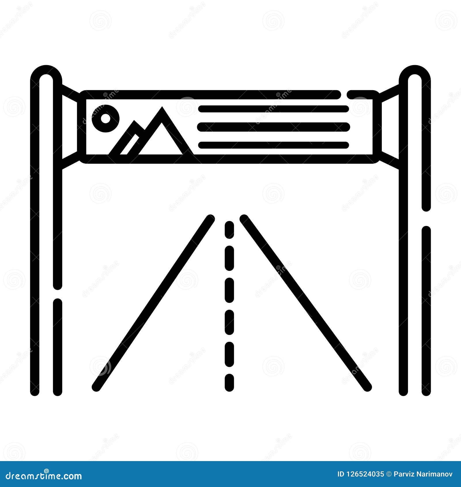 Vector Del Icono Del Camino Ilustración del Vector - Ilustración de ...