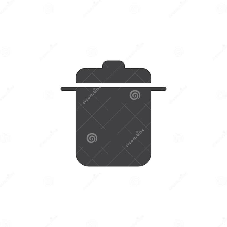 Vector del icono del cazo ilustración del vector. Ilustración de ...