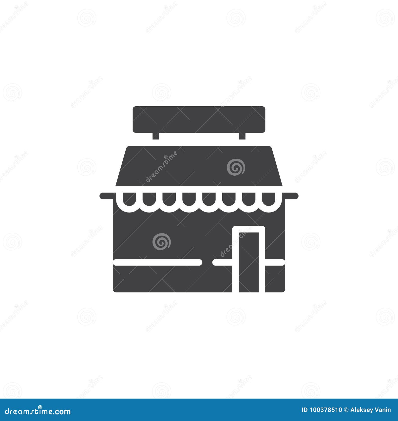 Vector Del Icono Del Colmado Ilustración del Vector - Ilustración de ...