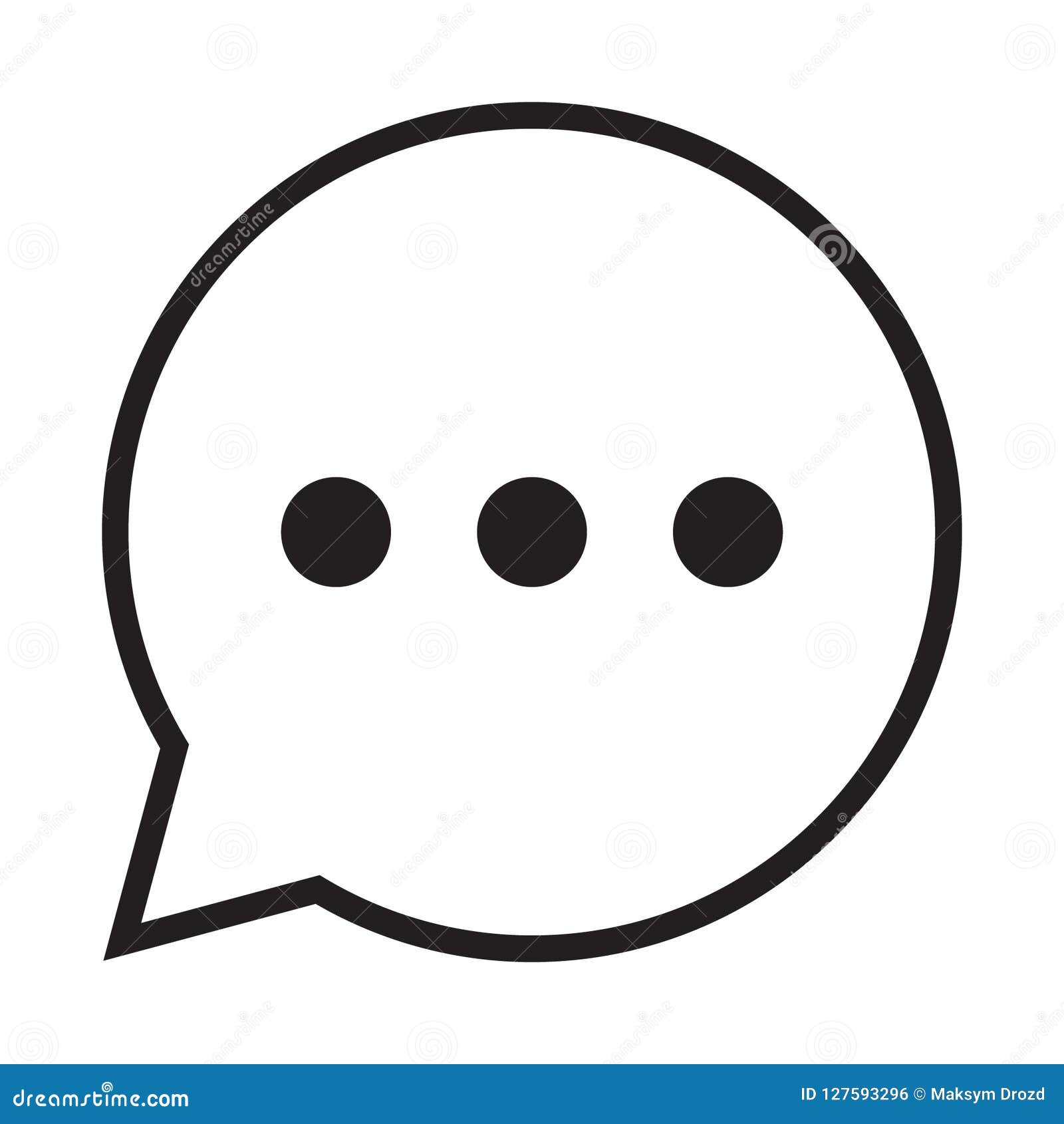 Vector Del Icono Del Comentario Ilustración del Vector - Ilustración de ...