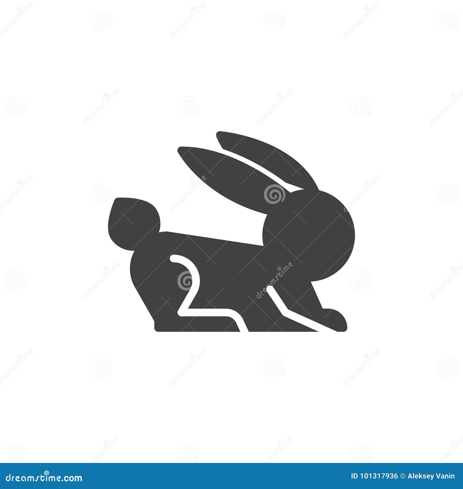 Vector Del Icono Del Conejo Ilustración del Vector - Ilustración de ...