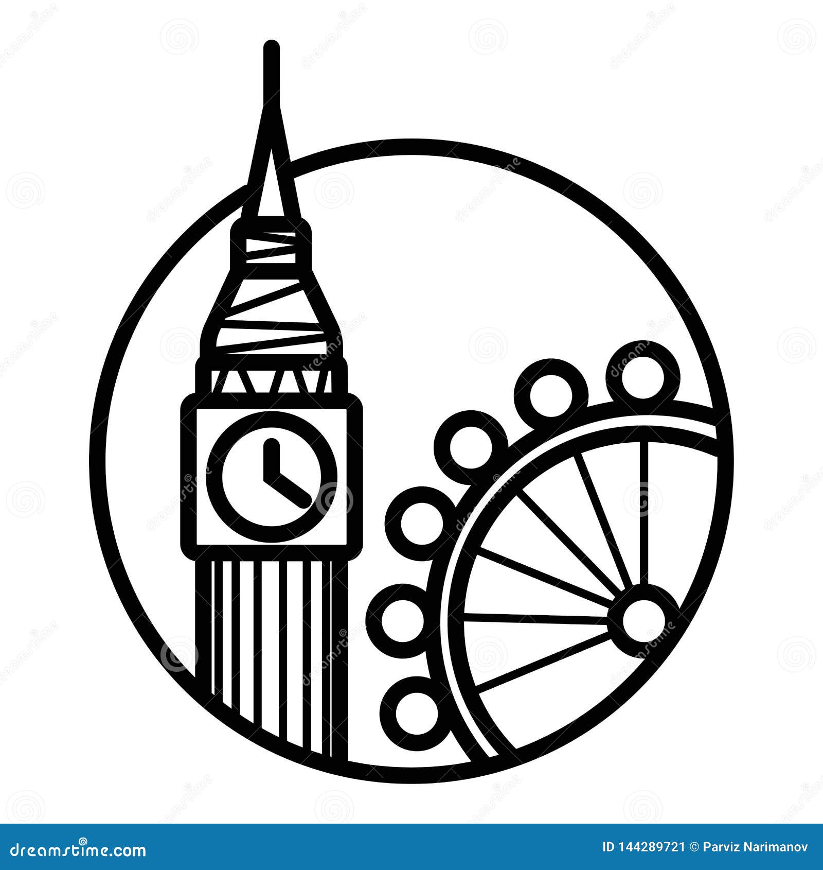 Vector Del Icono De Big Ben Foto editorial - Ilustración de paro, europa: 144289721