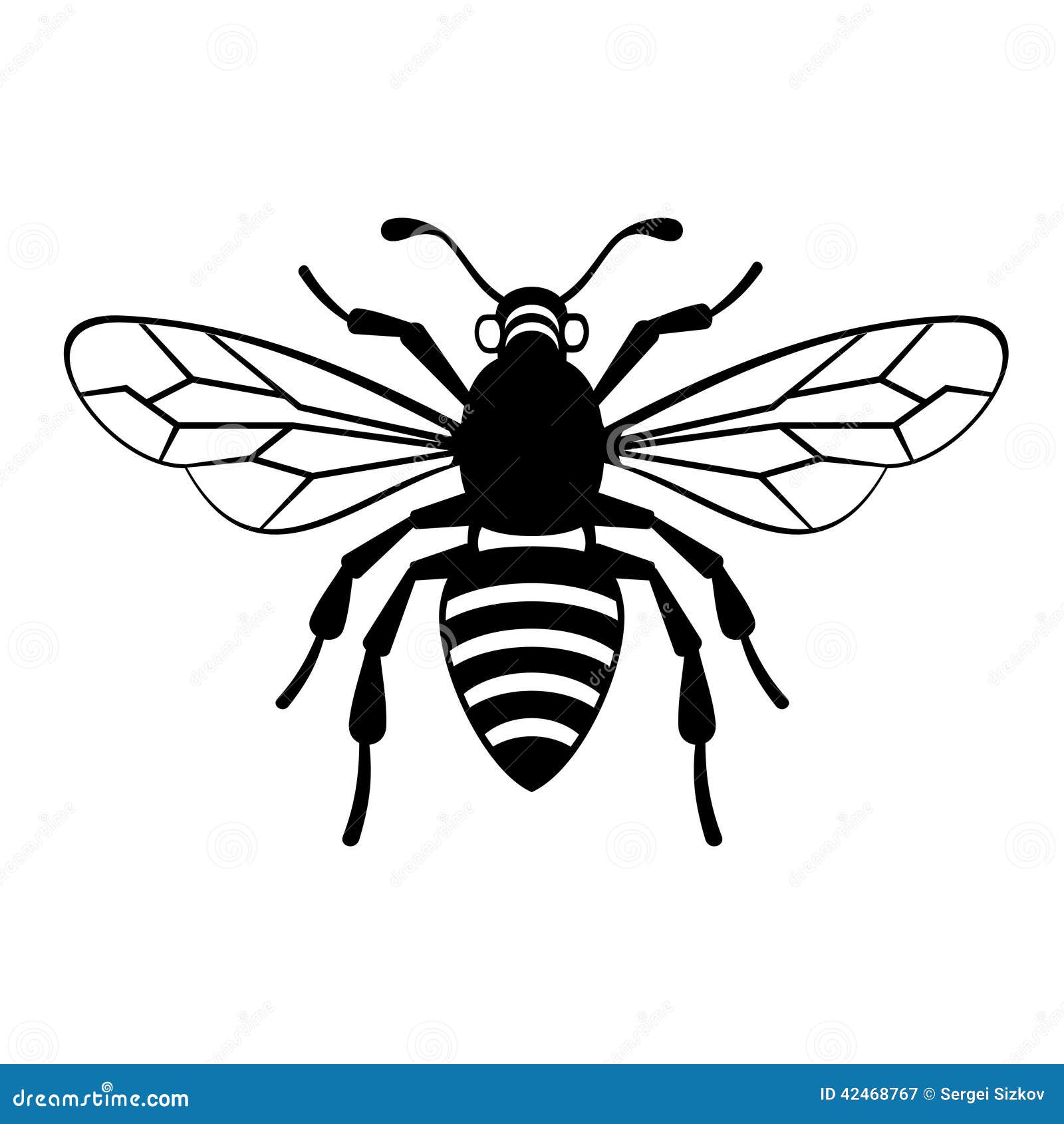 Vector Del Icono De La Abeja Ilustración del Vector - Ilustración de ...