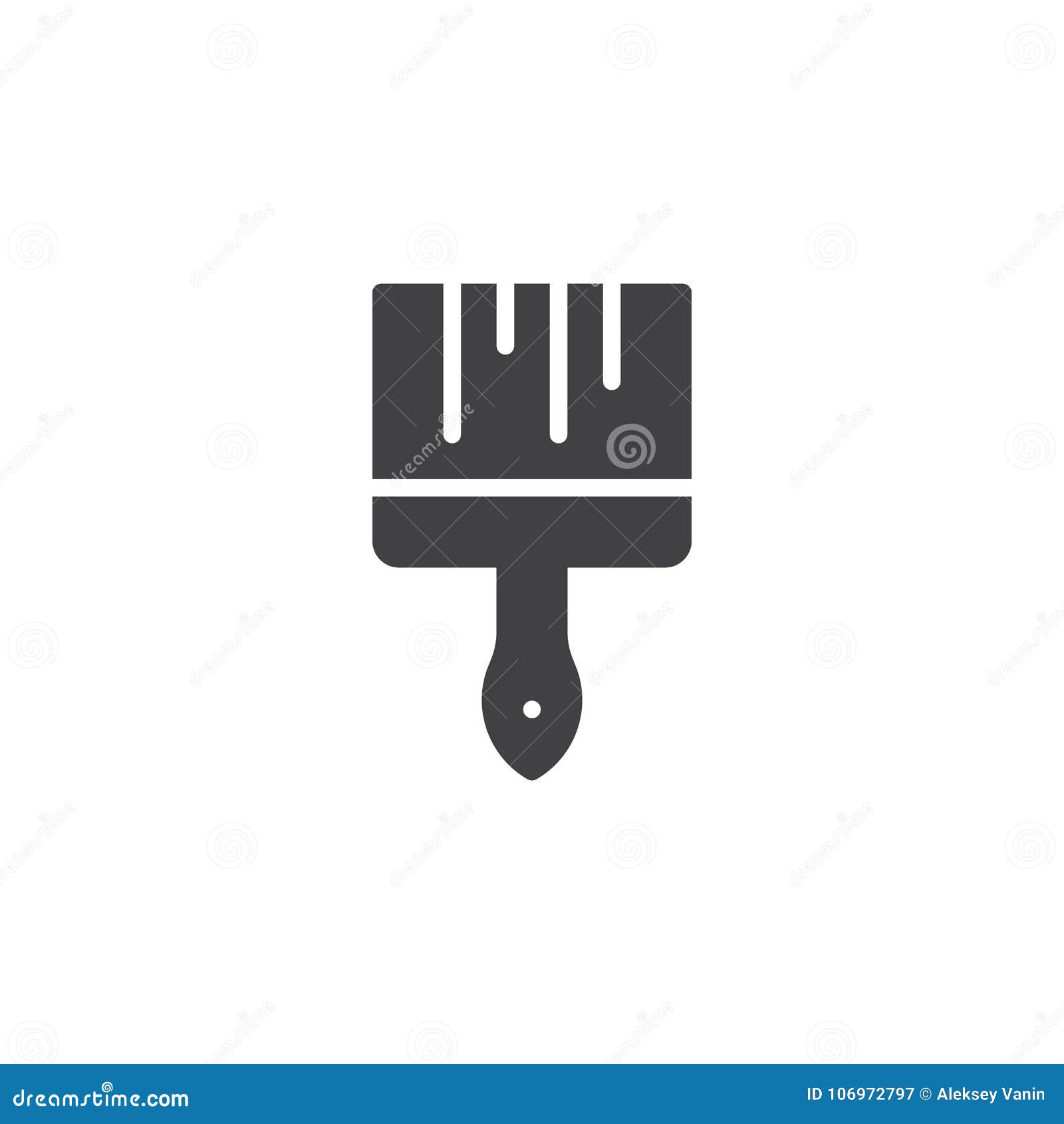 Vector Del Icono De La Brocha Ilustración del Vector - Ilustración de ...