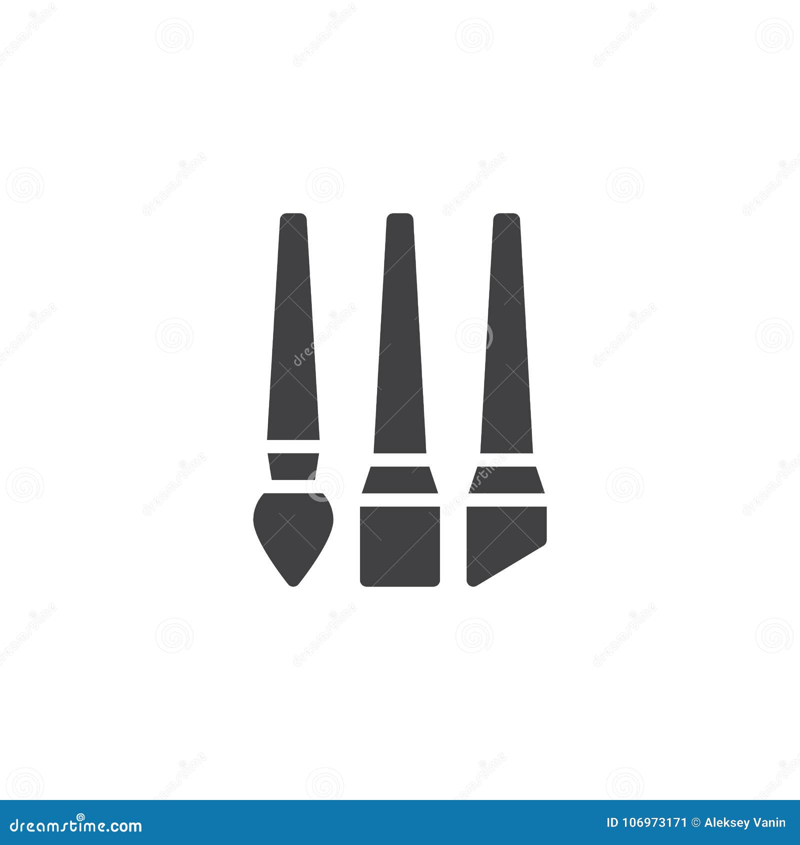 Vector Del Icono De La Brocha Ilustración del Vector - Ilustración de ...