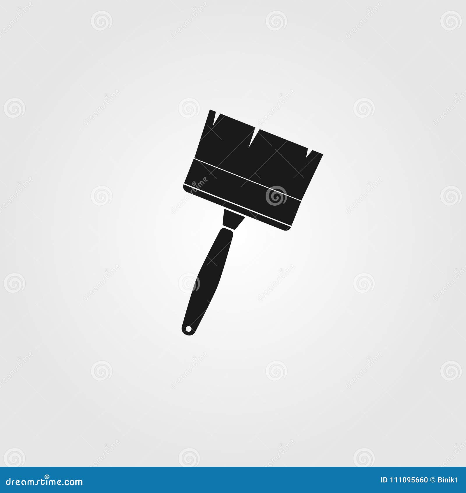 Vector Del Icono De La Brocha Ilustración del Vector - Ilustración de ...