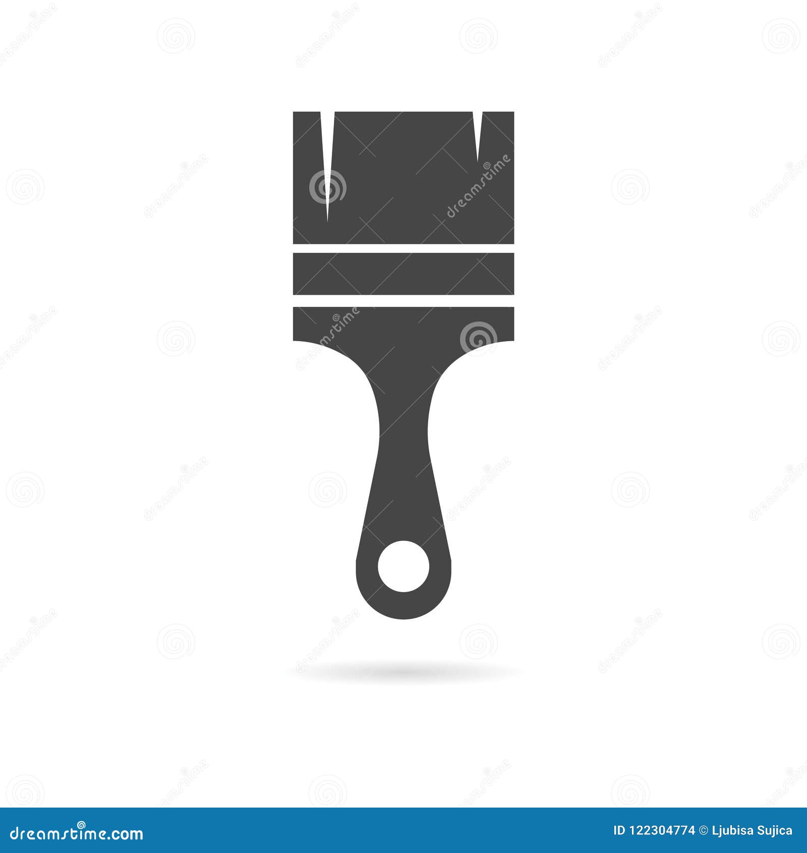 Vector Del Icono De La Brocha Ilustración del Vector - Ilustración de ...