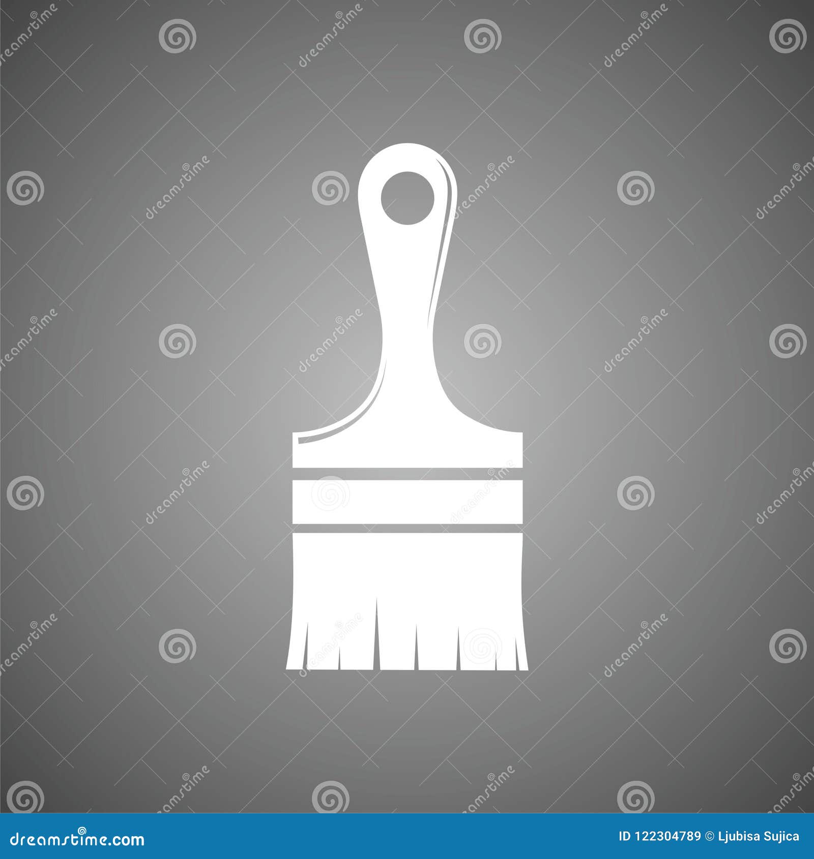 Vector Del Icono De La Brocha Ilustración del Vector - Ilustración de ...