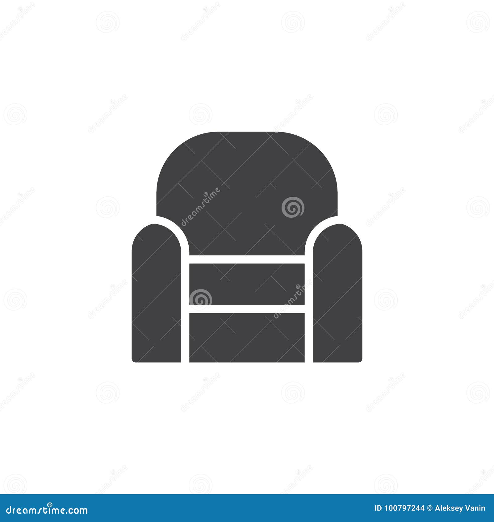 Vector Del Icono De La Butaca Ilustración del Vector - Ilustración de ...