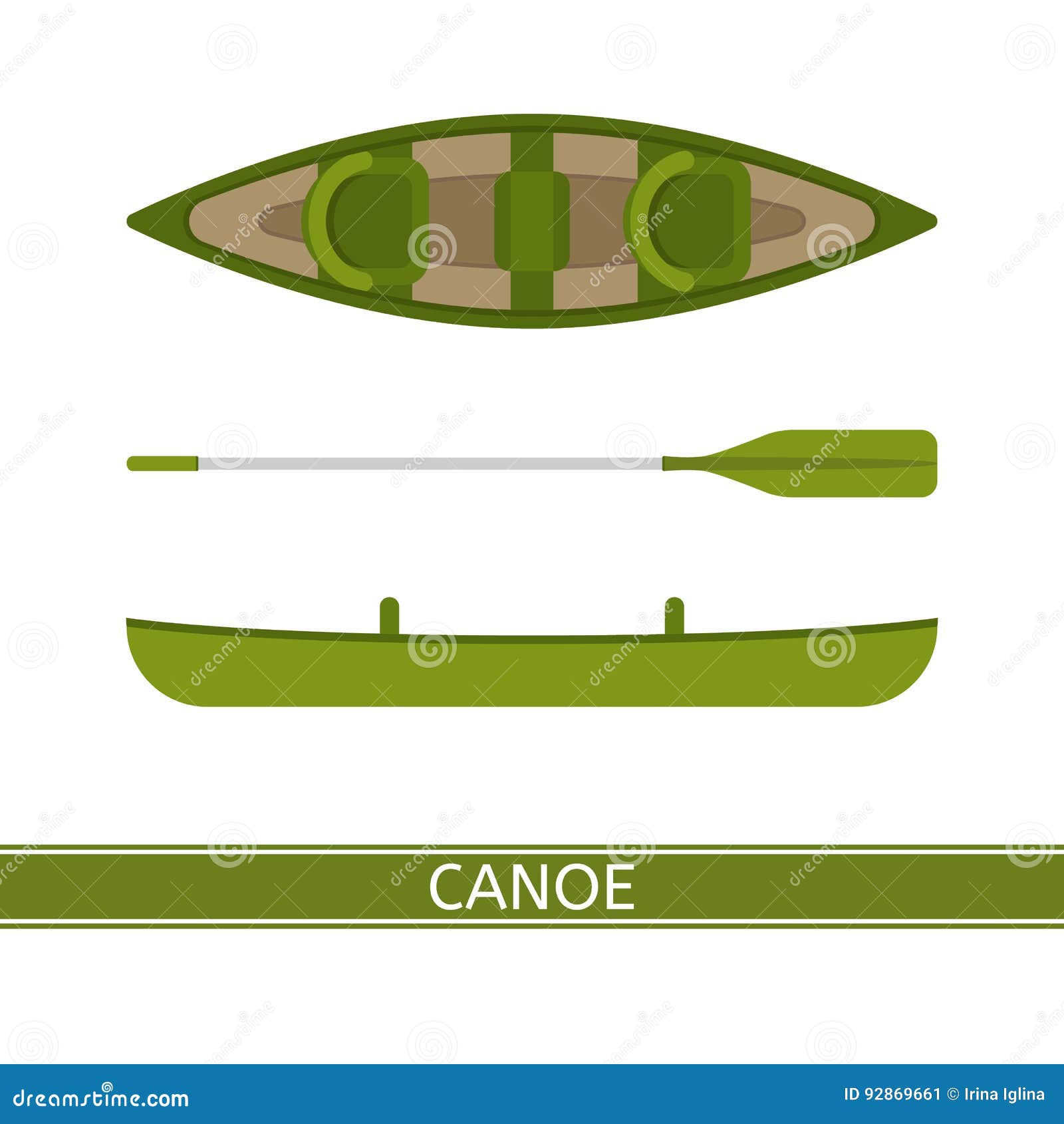 Vector Del Icono De La Canoa Ilustración del Vector - Ilustración de ...