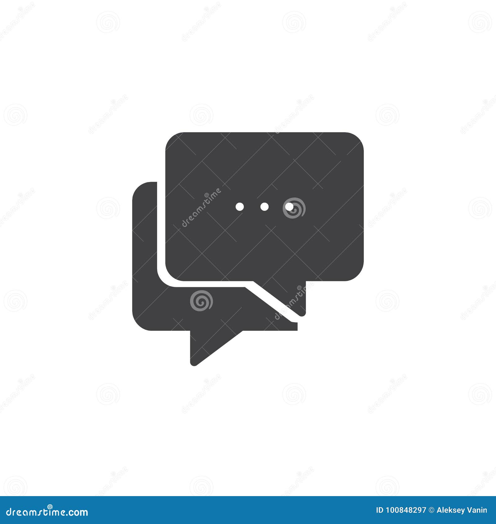 Vector Del Icono De La Charla Ilustración del Vector - Ilustración de ...