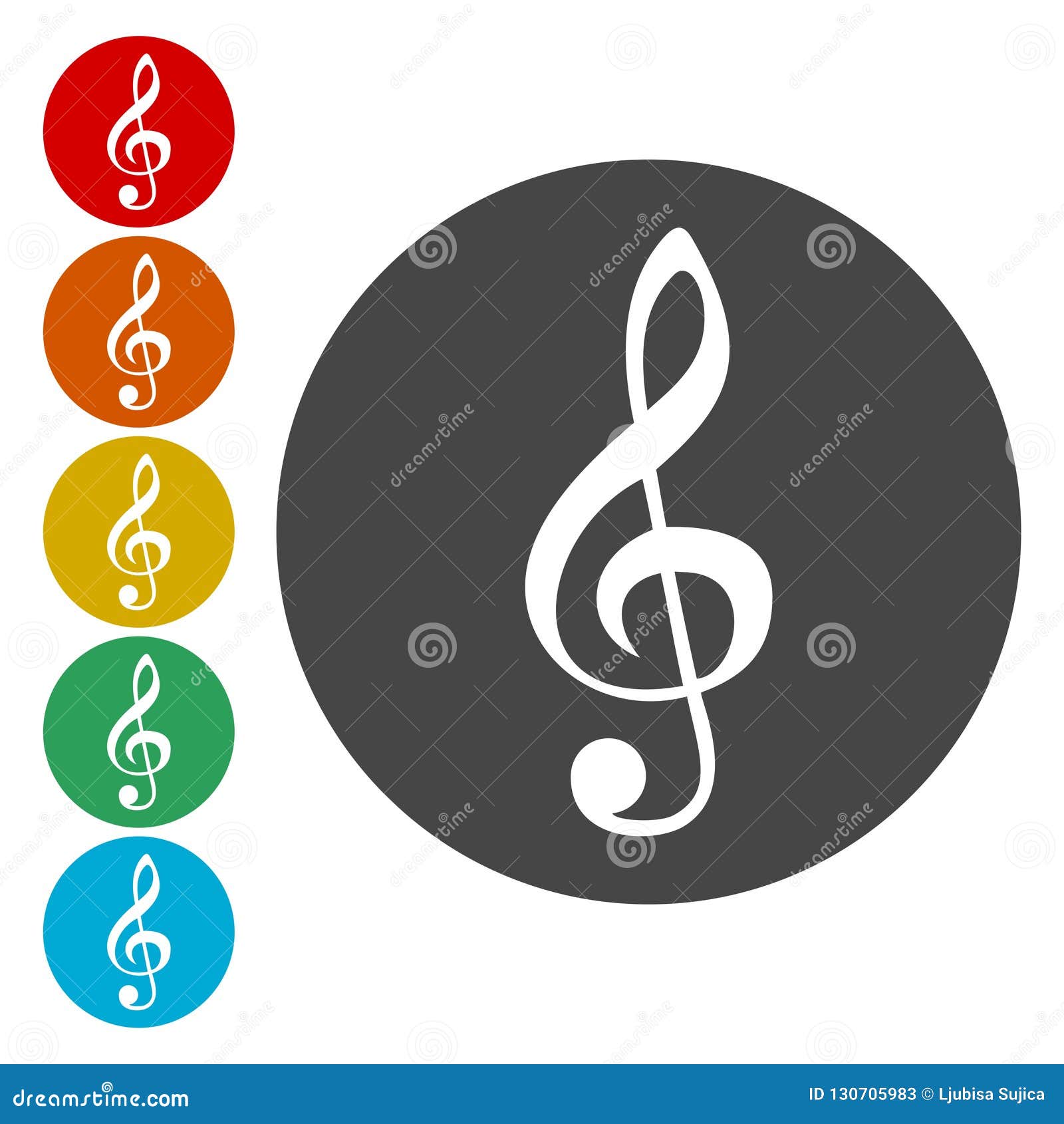 Vector Del Icono De La Clave De Sol, Icono Eps10 De La Clave De Sol ...