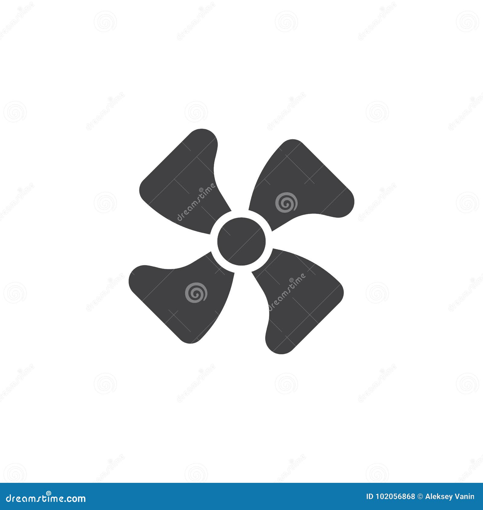 Vector Del Icono De La Fan Del Radiador Ilustración del Vector ...