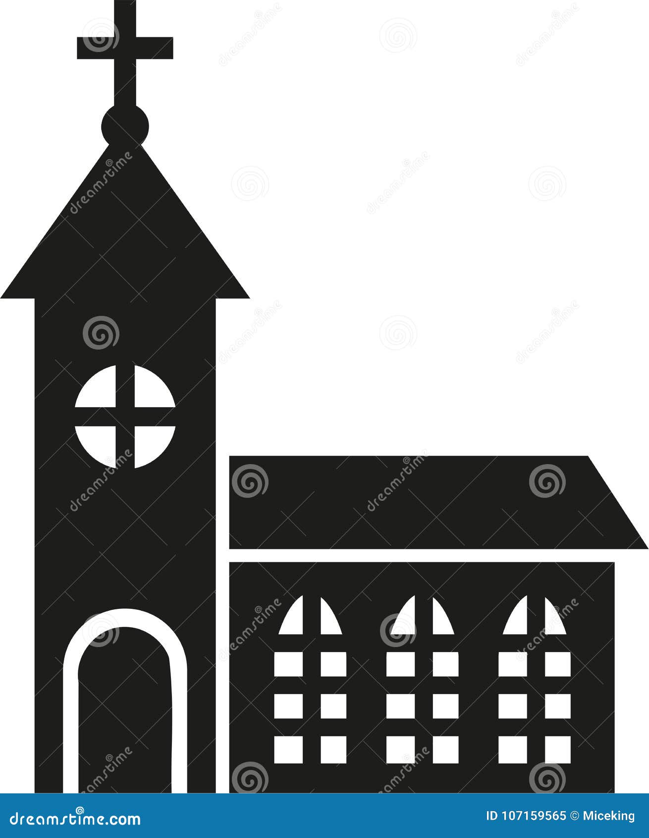 Vector Del Icono De La Iglesia Ilustración del Vector - Ilustración de ...