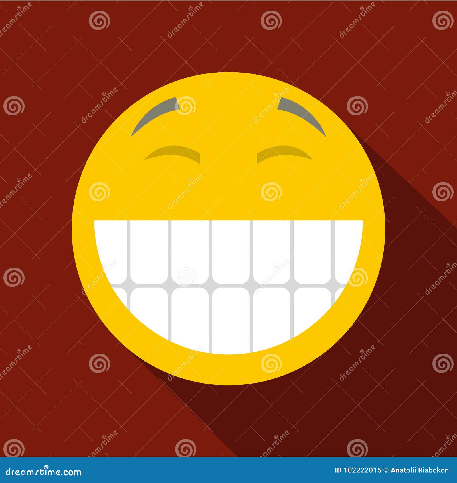 Vector Del Icono De La Sonrisa Plano Ilustración del Vector ...