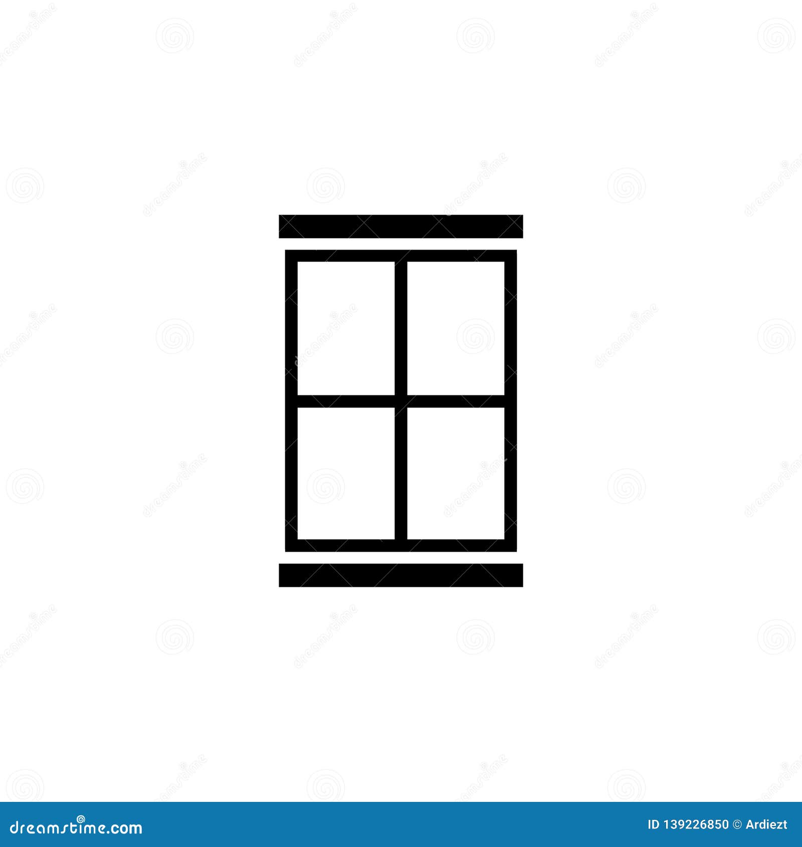 Vector Del Icono De La Ventana Ejemplo Del Vector De La Ventana ...