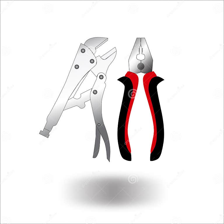 Vector Del Icono De Los Alicates Stock de ilustración - Ilustración de ...