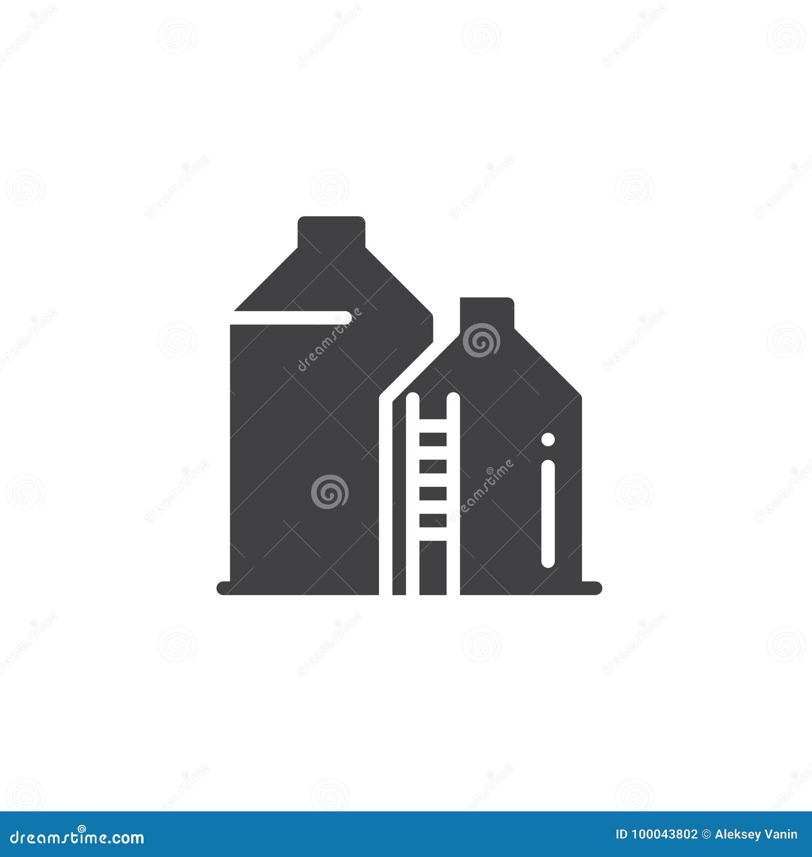 Vector del icono de Silo ilustración del vector. Ilustración de tanque ...
