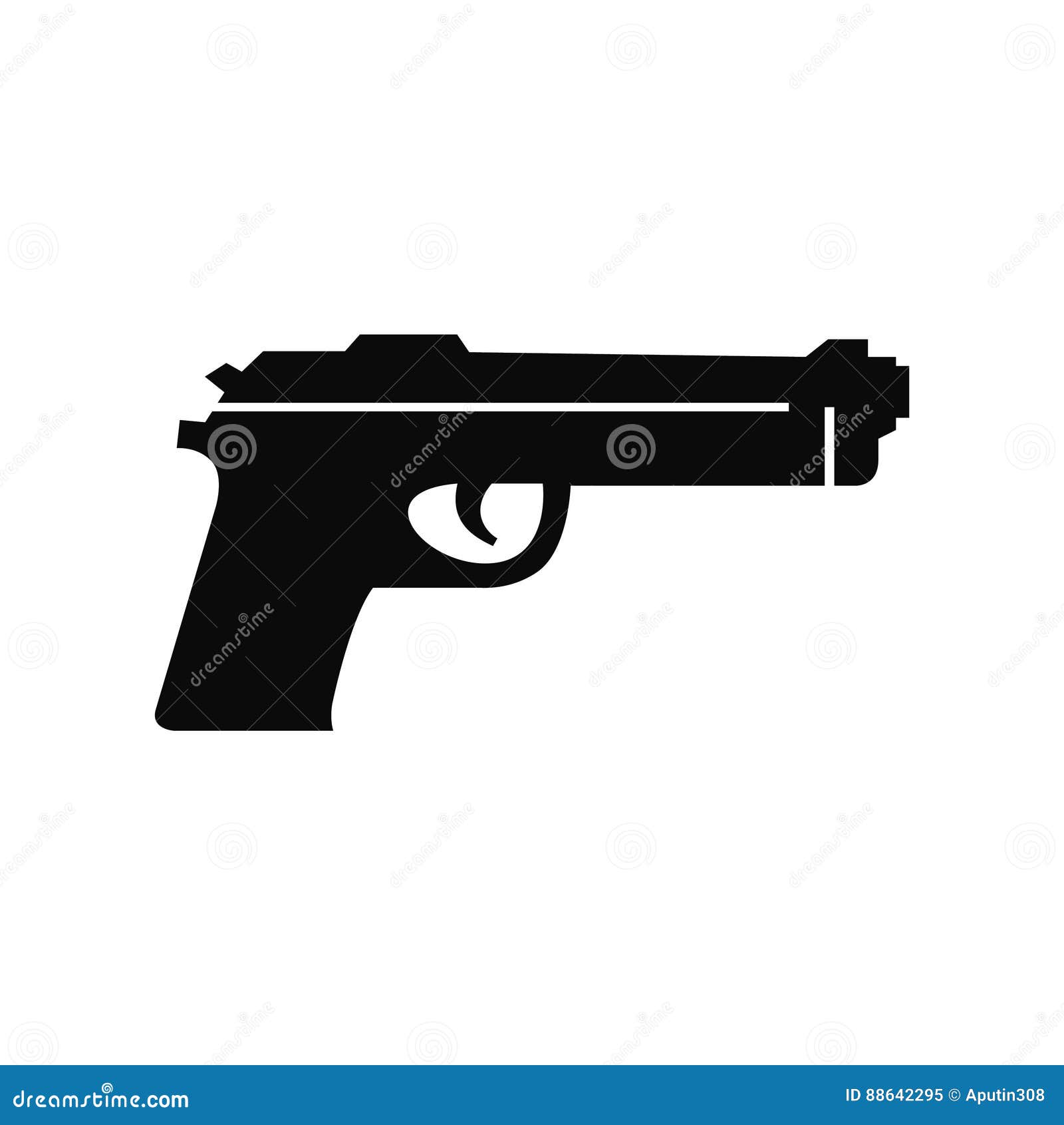 Vector del icono del arma ilustración del vector. Ilustración de ...