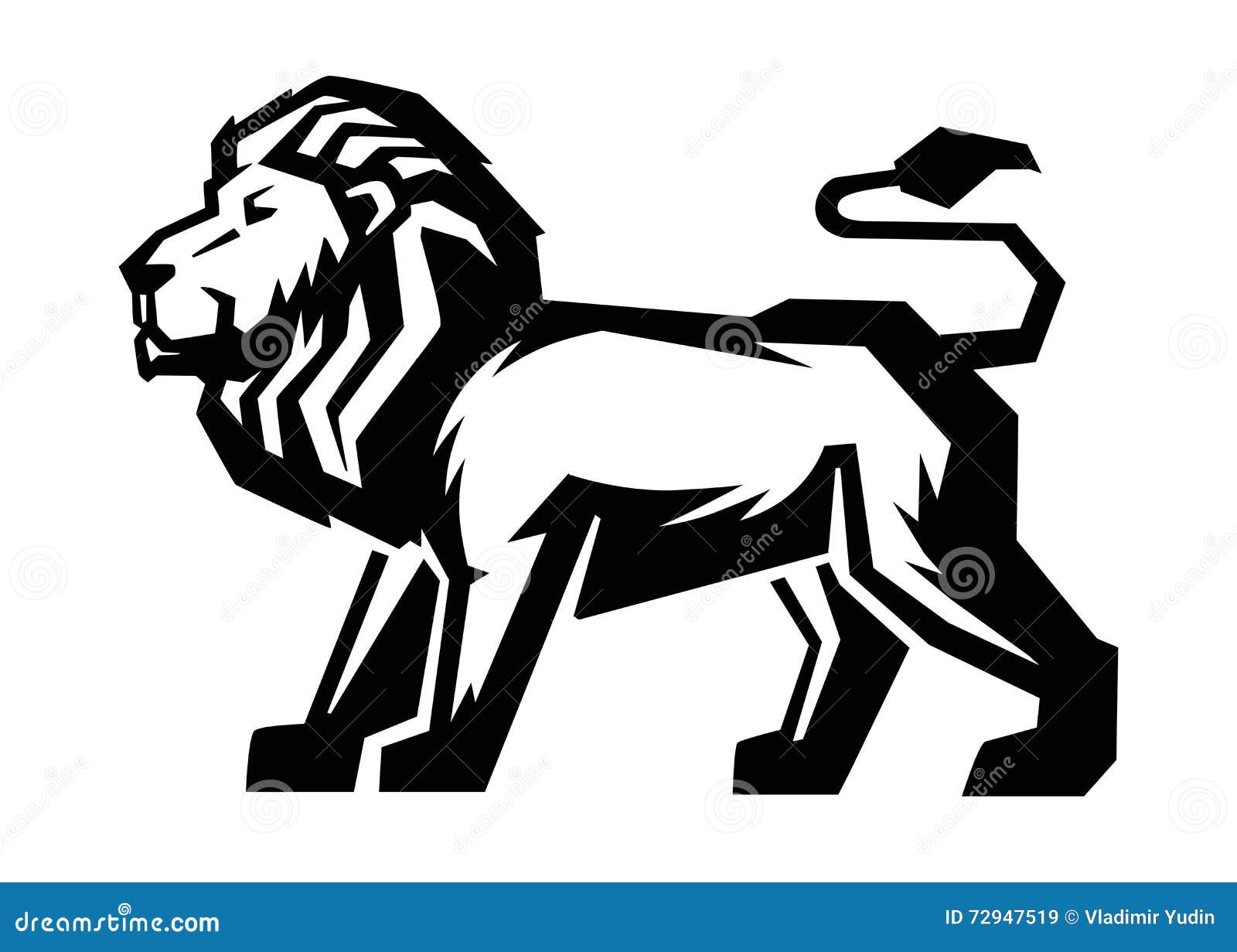 Vector del icono del león ilustración del vector. Ilustración de animal ...