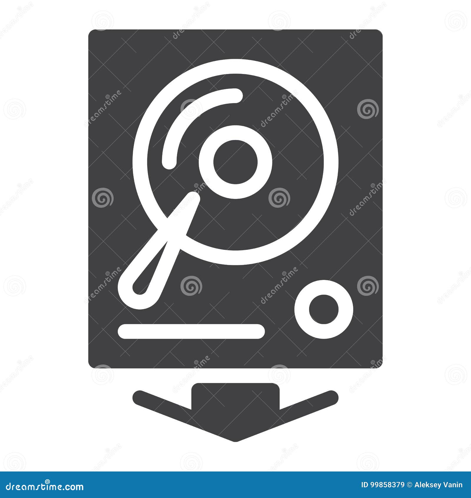 Vector Del Icono Del Disco Duro Ilustración del Vector - Ilustración de ...