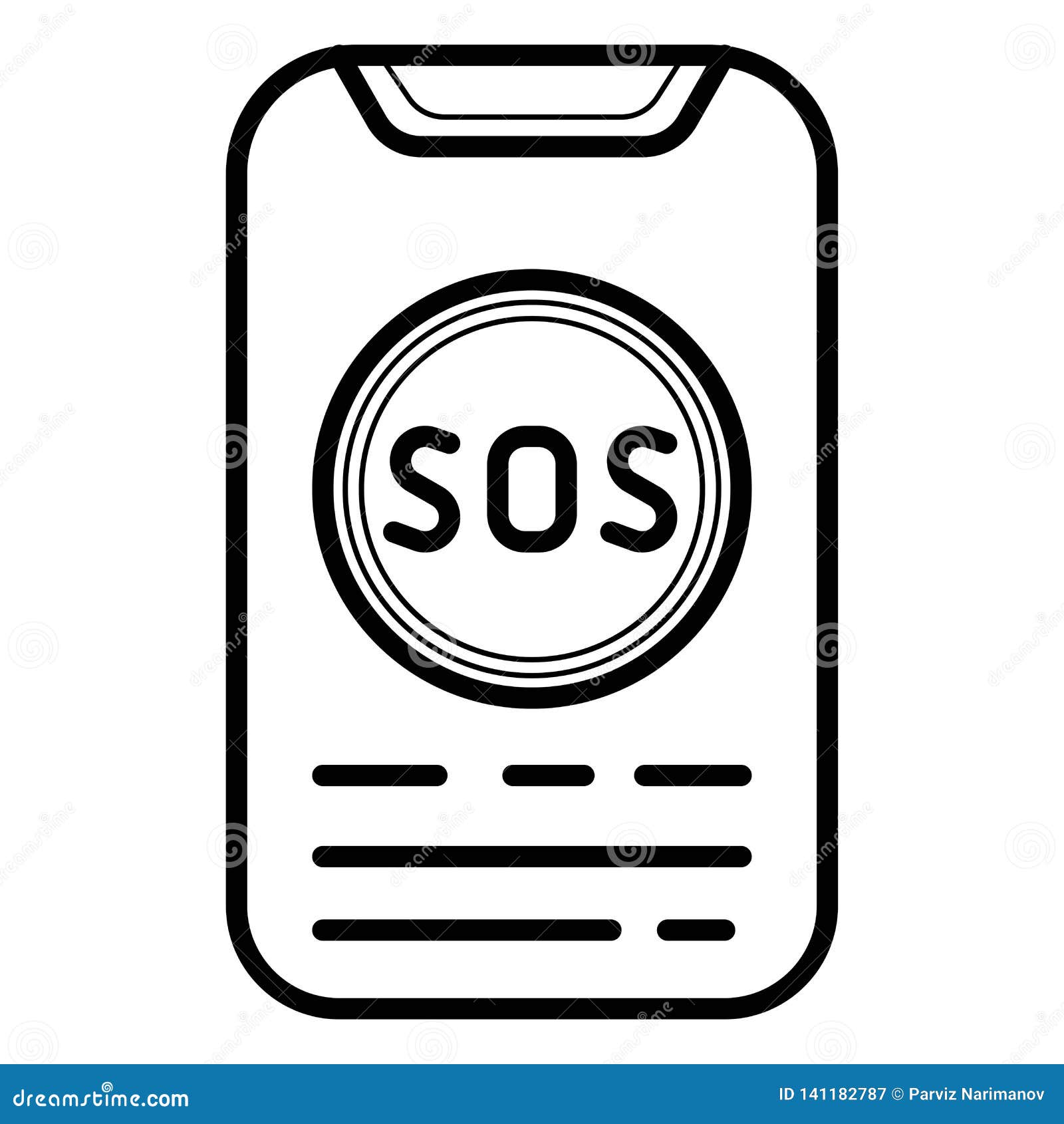 Vector del icono el SOS stock de ilustración. Ilustración de forma ...