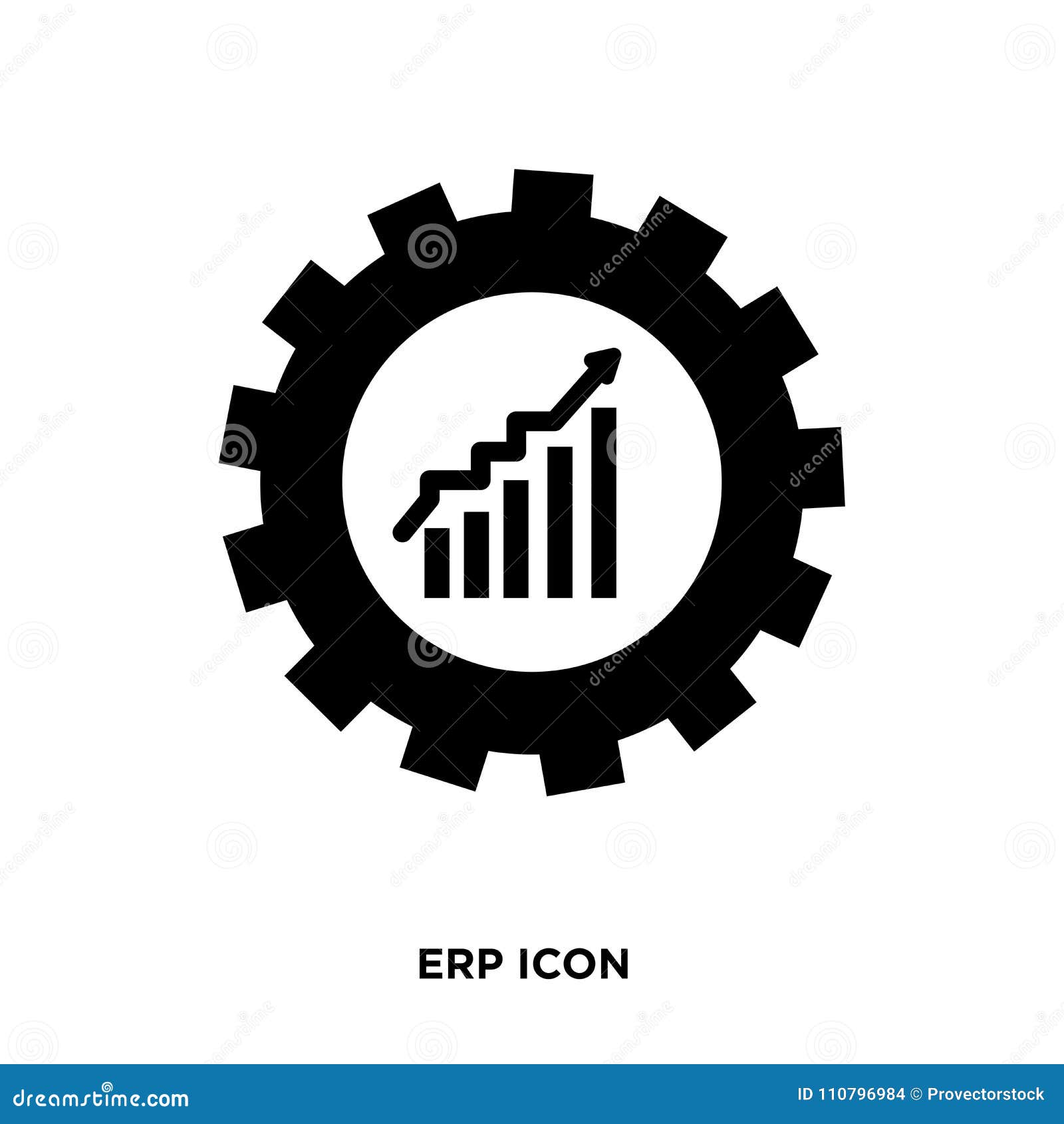 Vector del icono del ERP stock de ilustración. Ilustración de planning ...