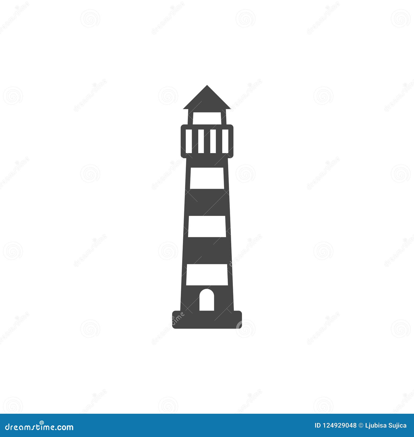 Vector del icono del faro ilustración del vector. Ilustración de nuevo ...