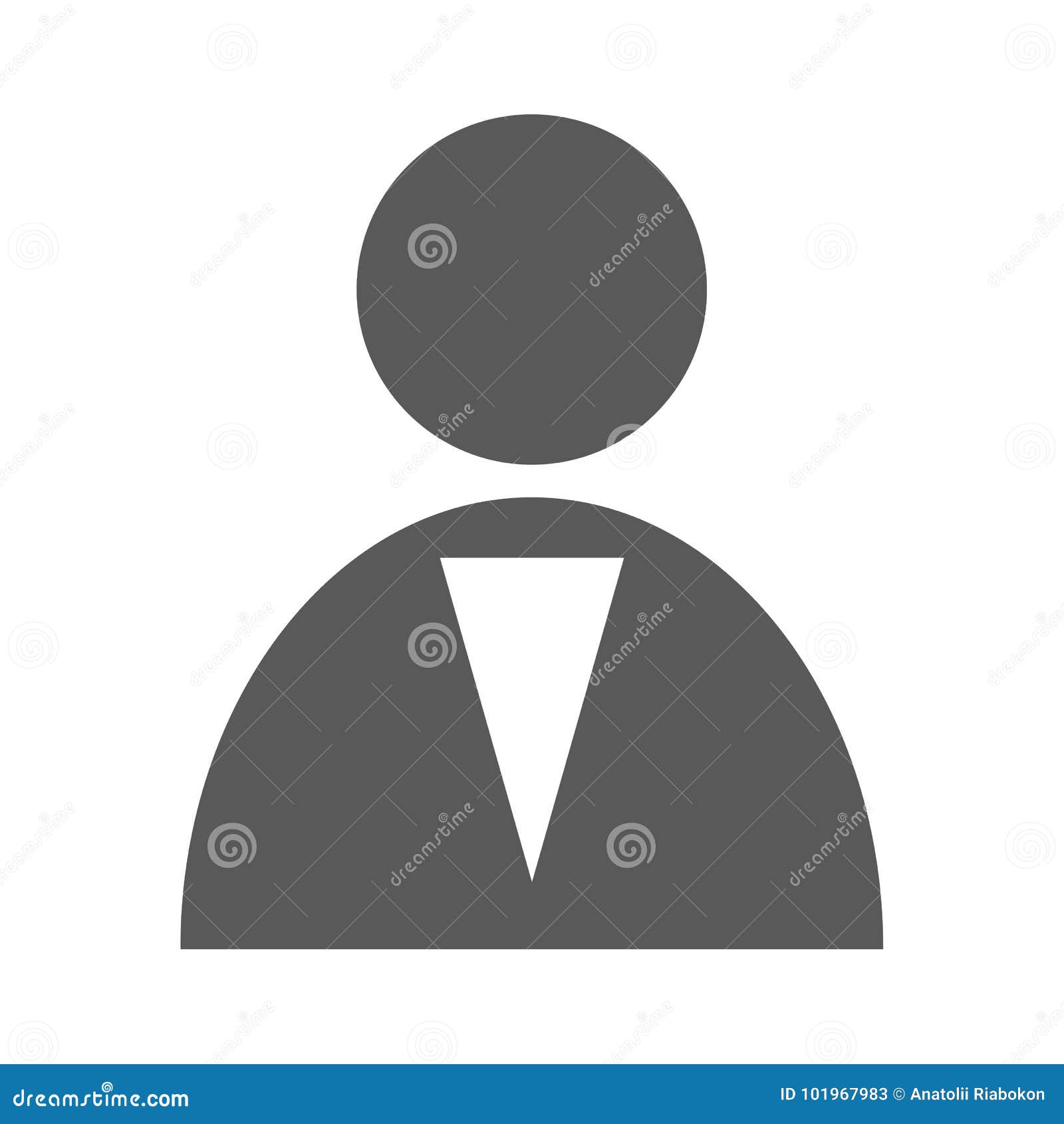 Vector Del Icono Del Hombre Simple Ilustración del Vector - Ilustración ...