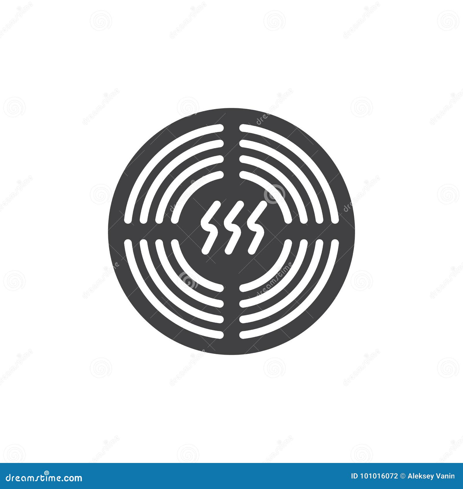 Vector Del Icono Del Humo De La Alarma Ilustración del Vector ...