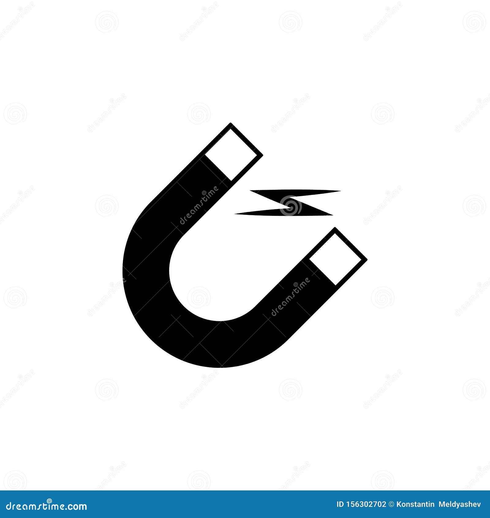 Vector del icono del im?n stock de ilustración. Ilustración de ...