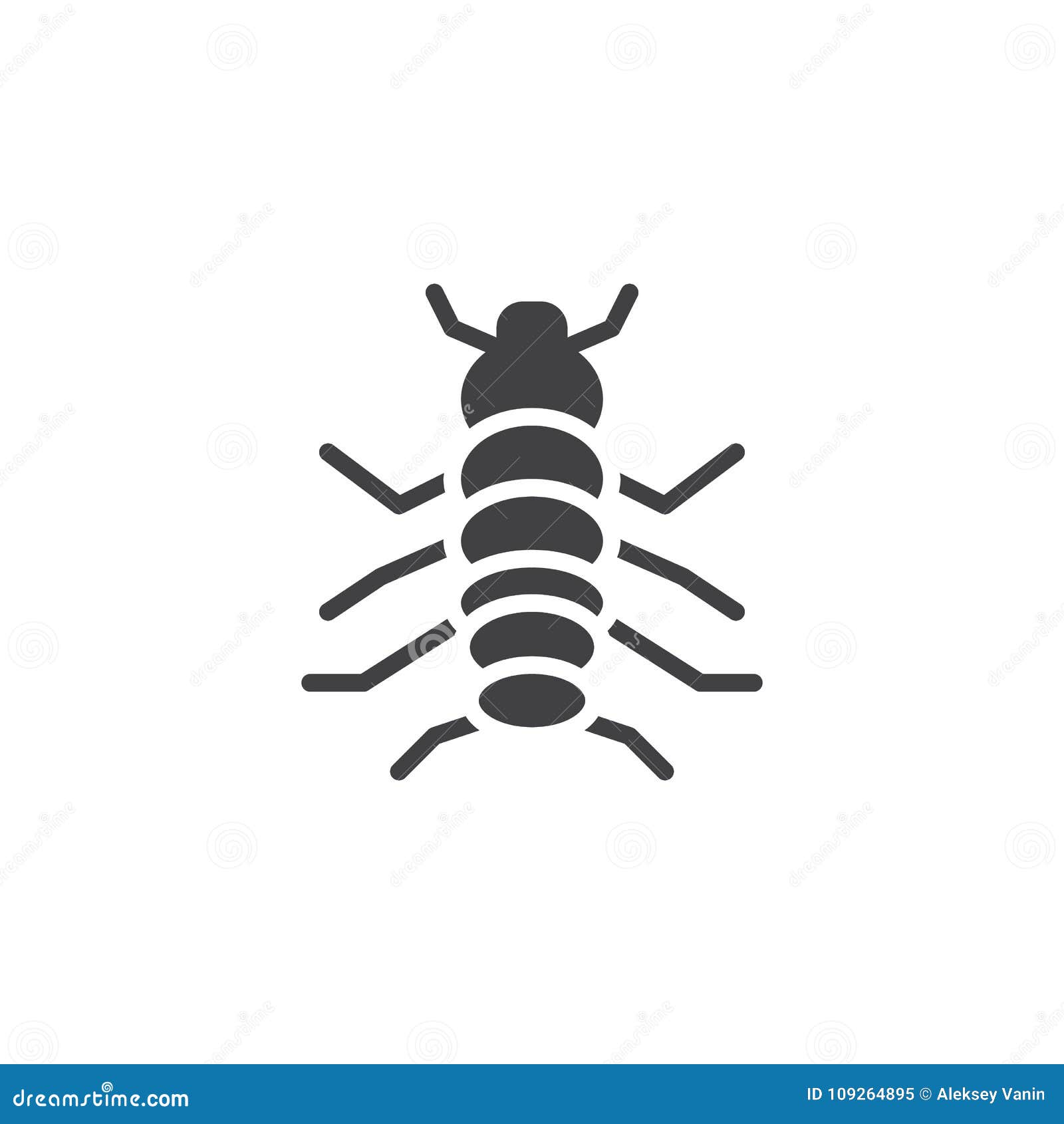 Vector Del Icono Del Insecto De La Pulga Ilustración del Vector ...