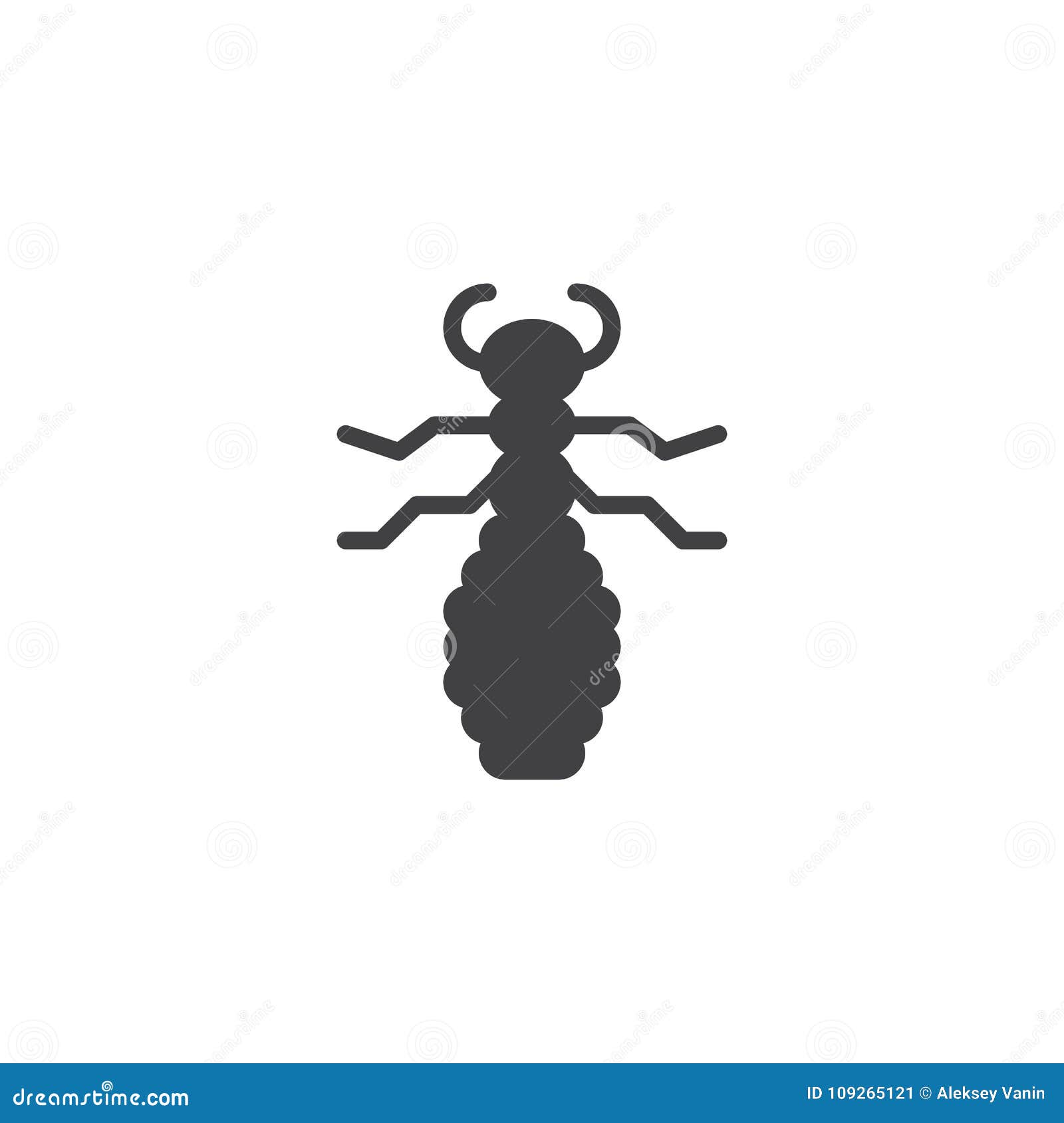 Vector Del Icono Del Insecto De La Pulga Ilustración del Vector ...