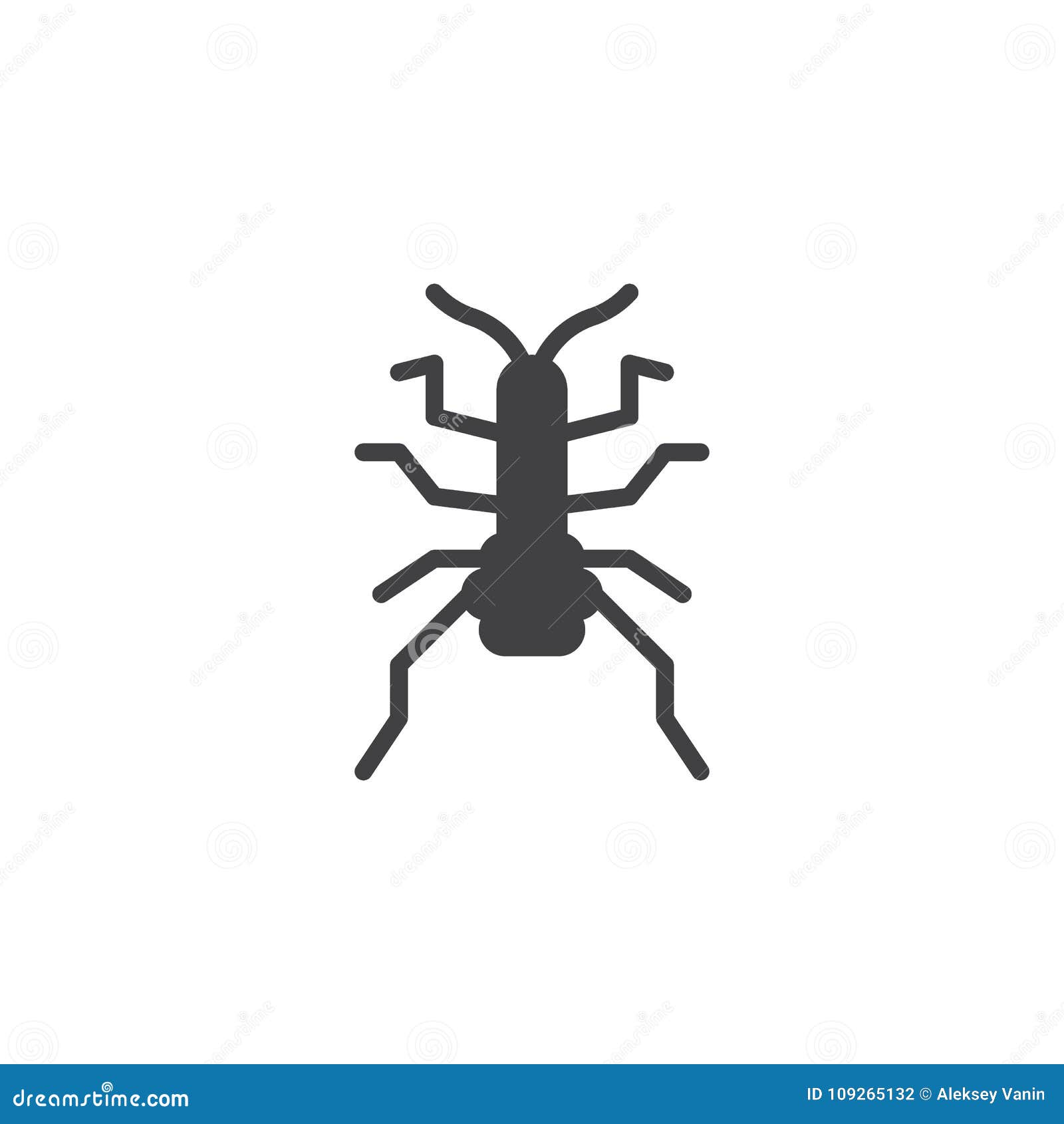 Vector Del Icono Del Insecto De La Pulga Ilustración del Vector ...