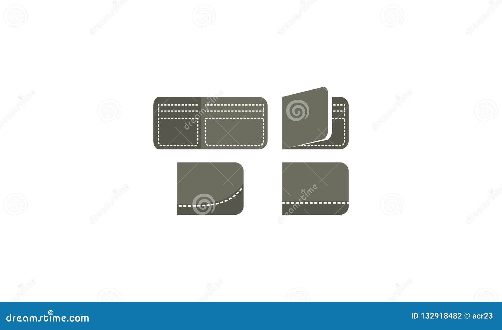 Vector Del Icono Del Logotipo De La Cartera Ilustración del Vector ...