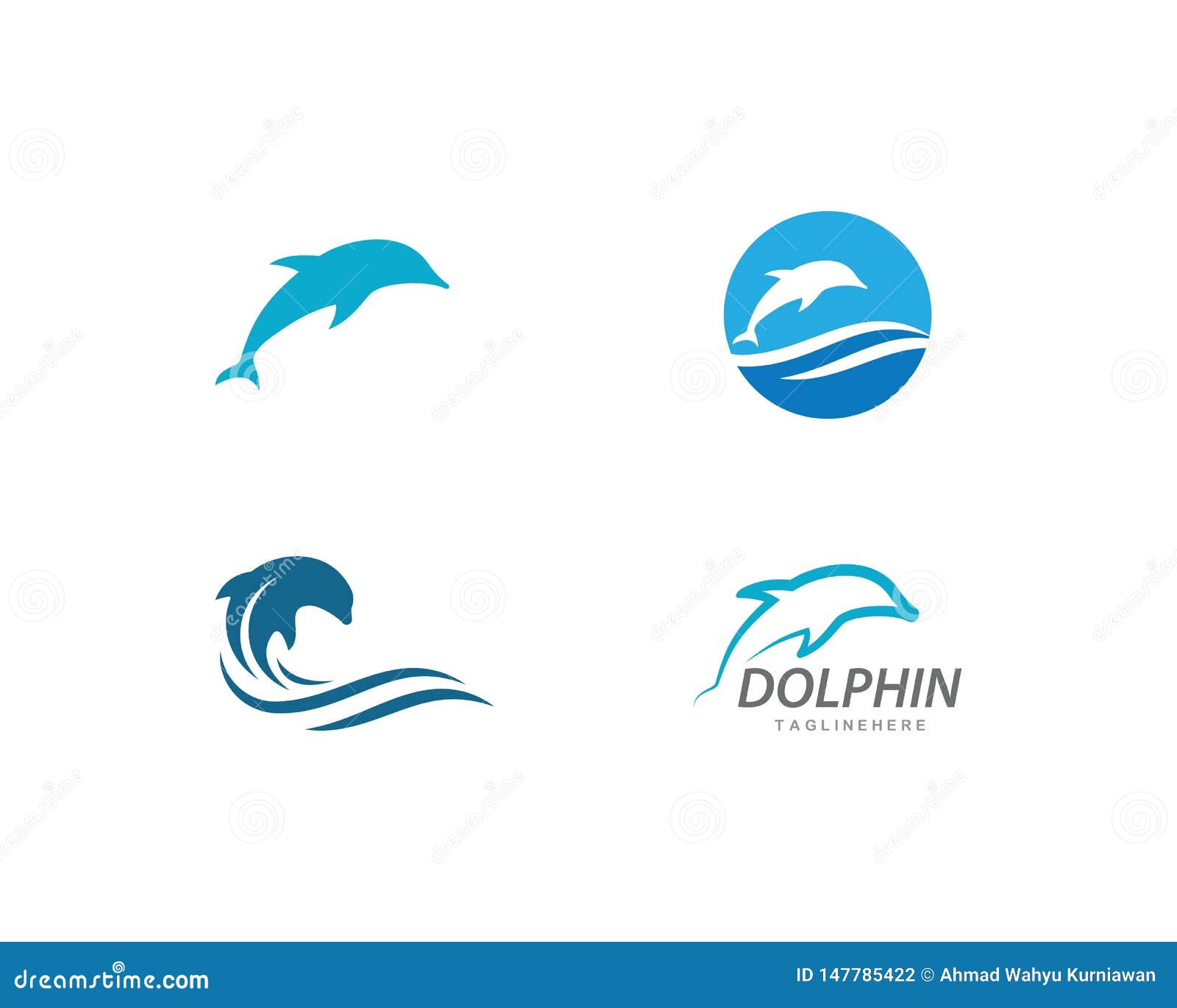 Vector Del Icono Del Logotipo Del Delf?n Ilustración del Vector ...