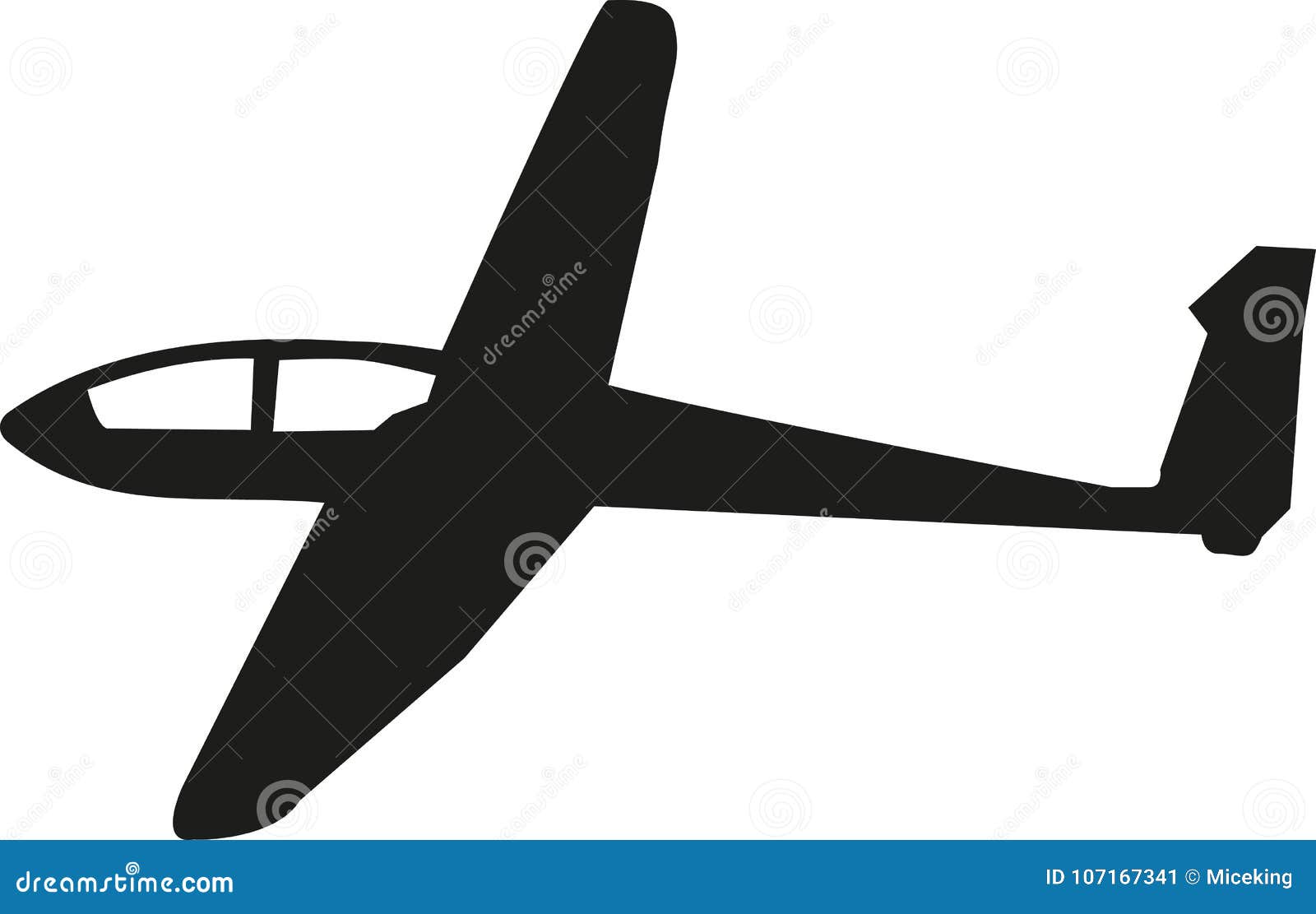 Vector Del Icono Del Planeador Ilustración del Vector - Ilustración de ...