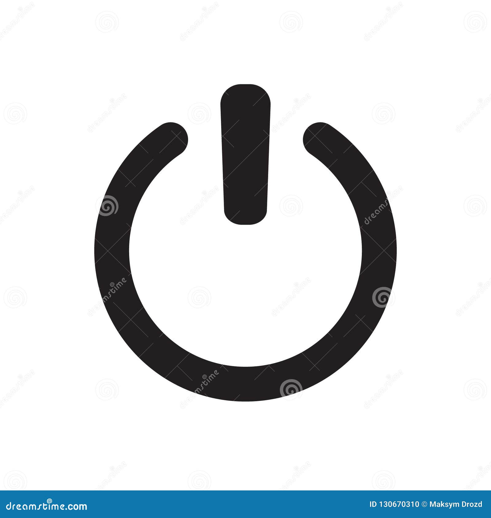 Vector del icono del poder ilustración del vector. Ilustración de icono ...