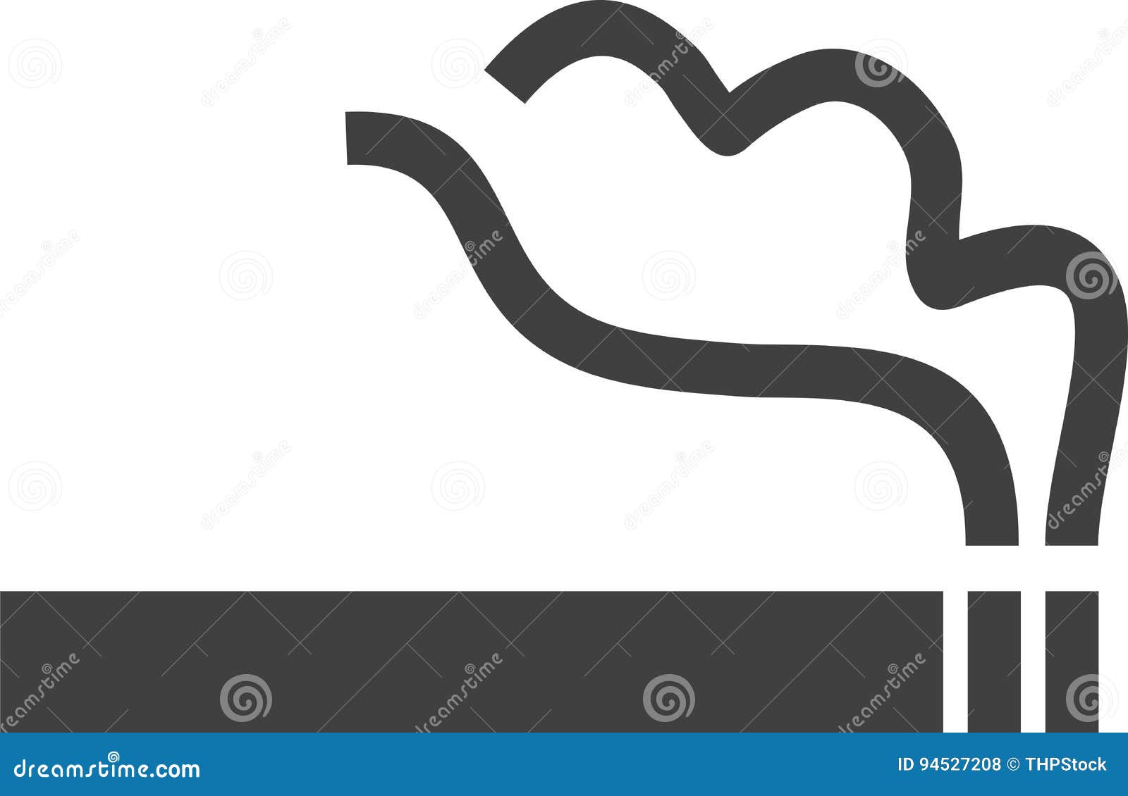 Vector del icono que fuma ilustración del vector. Ilustración de ...